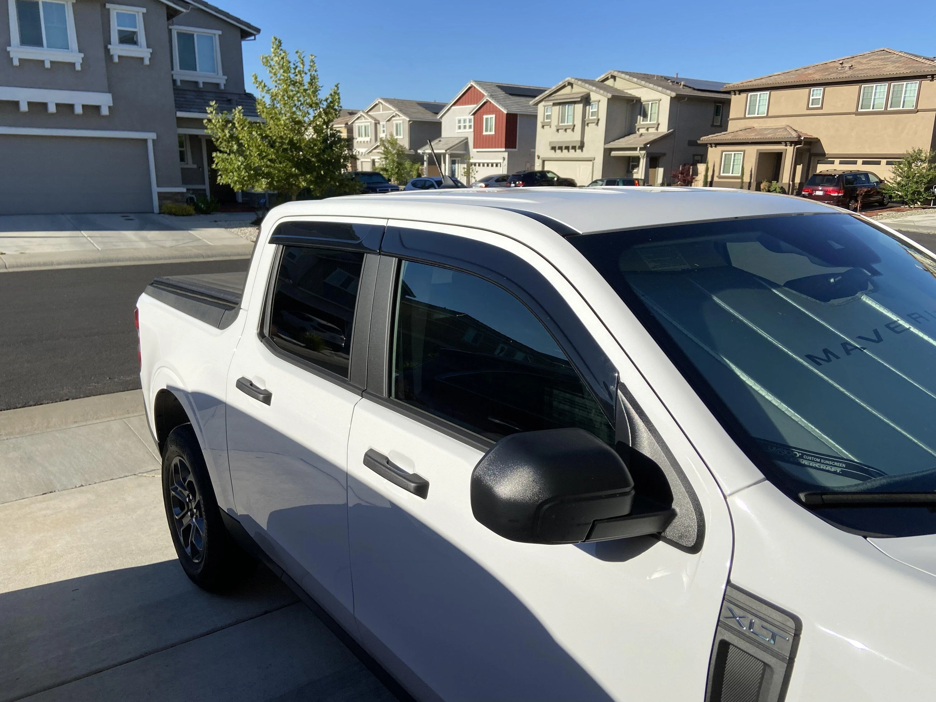 Window deflectors installed | MaverickTruckClub - 2022+ Ford Maverick ...