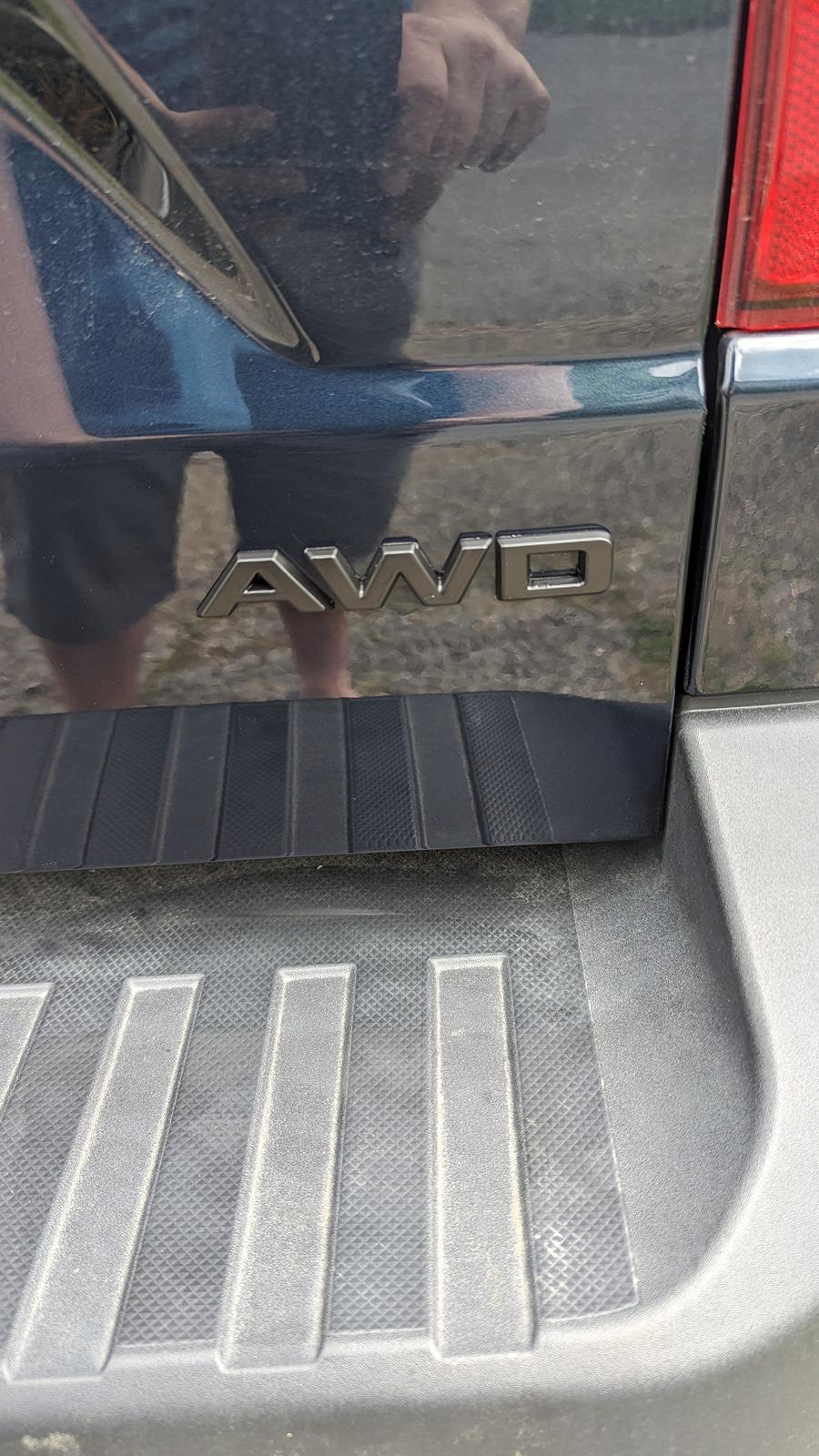 Blacked out AWD emblem | MaverickTruckClub - 2022+ Ford Maverick Pickup ...
