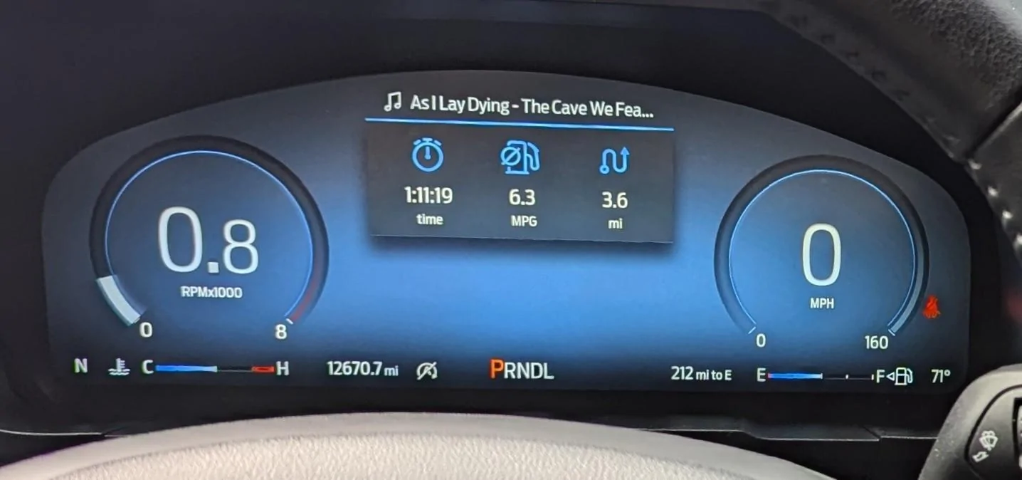 Full digital gauge cluster from Ford Escape swap into Maverick | Page ...