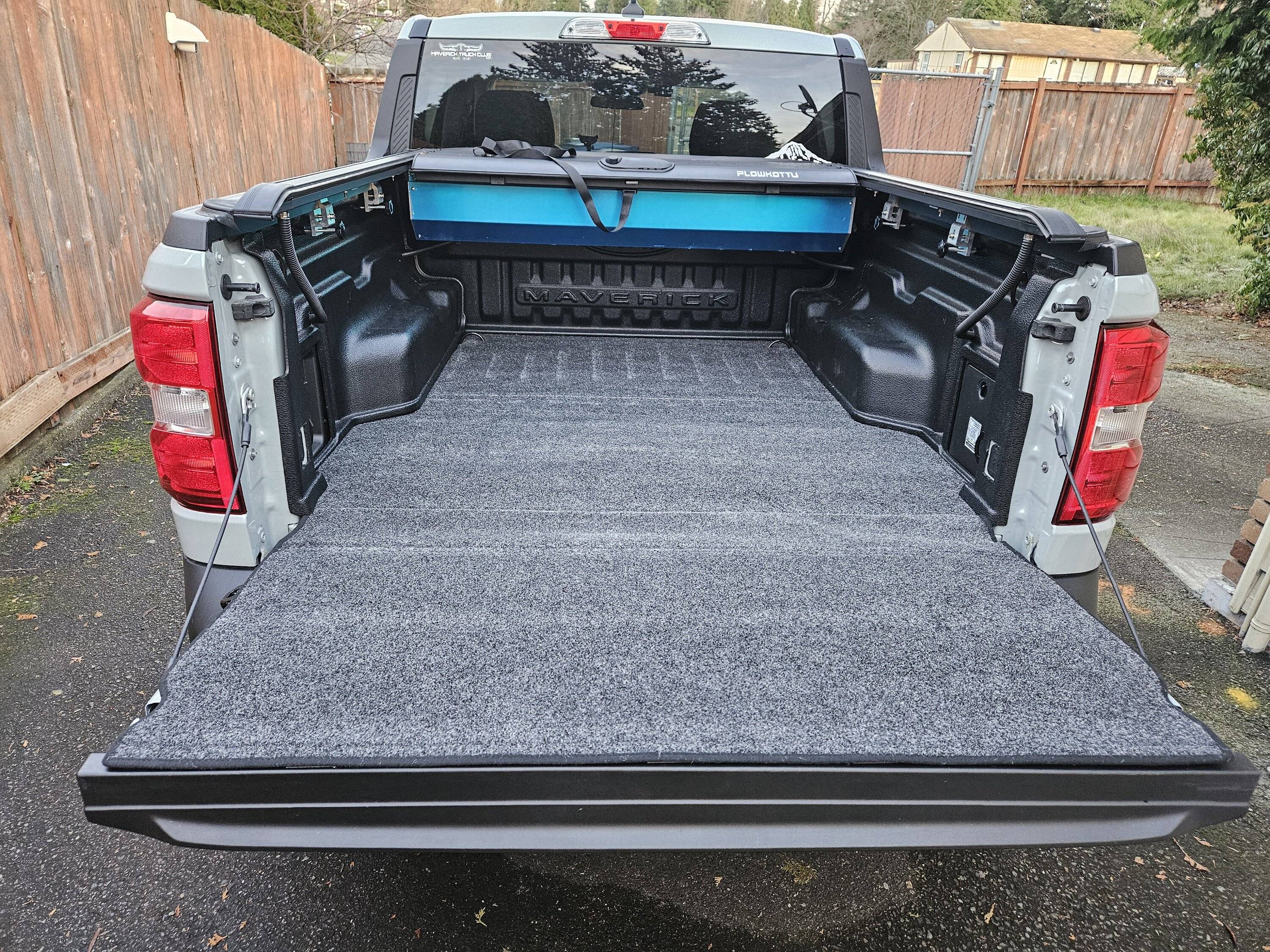 Replaced "factory" drop in bed liner tray and Tailgate with bedrug ...