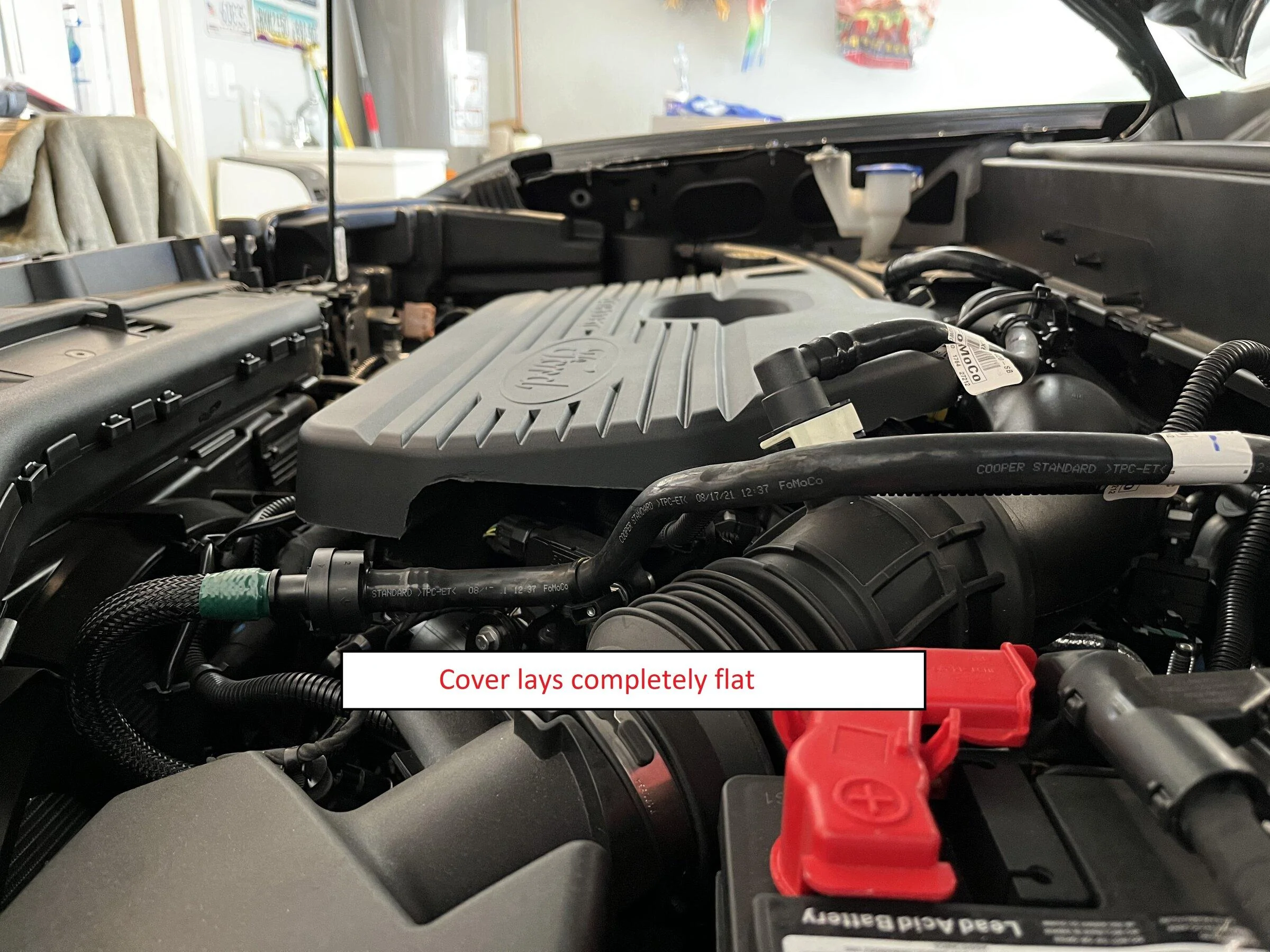 Engine Cover installed in 2.0L Ecoboost Maverick engine bay (From ...