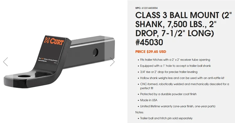 Help - Trailer Ball Mount Question | MaverickTruckClub - 2022+ Ford ...