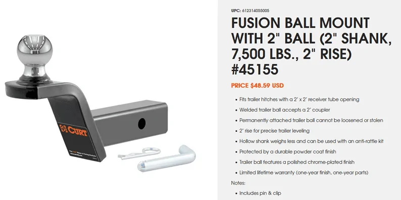Help - Trailer Ball Mount Question | MaverickTruckClub - 2022+ Ford ...