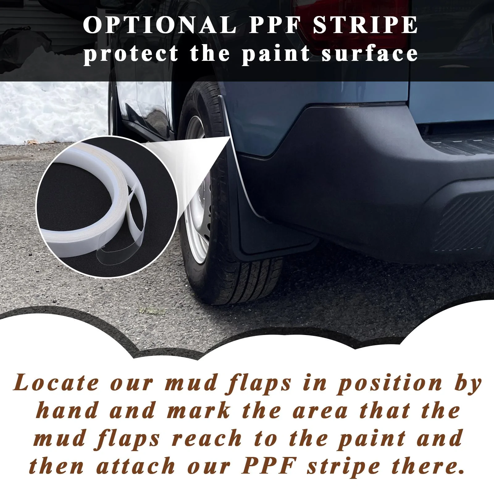 PPF Stripes for Muslogy Mud Flaps 【UPDATE! INSTALL AREA ...