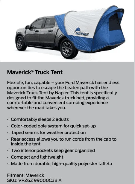 Interesting Ford Maverick Truck Tent Gallery