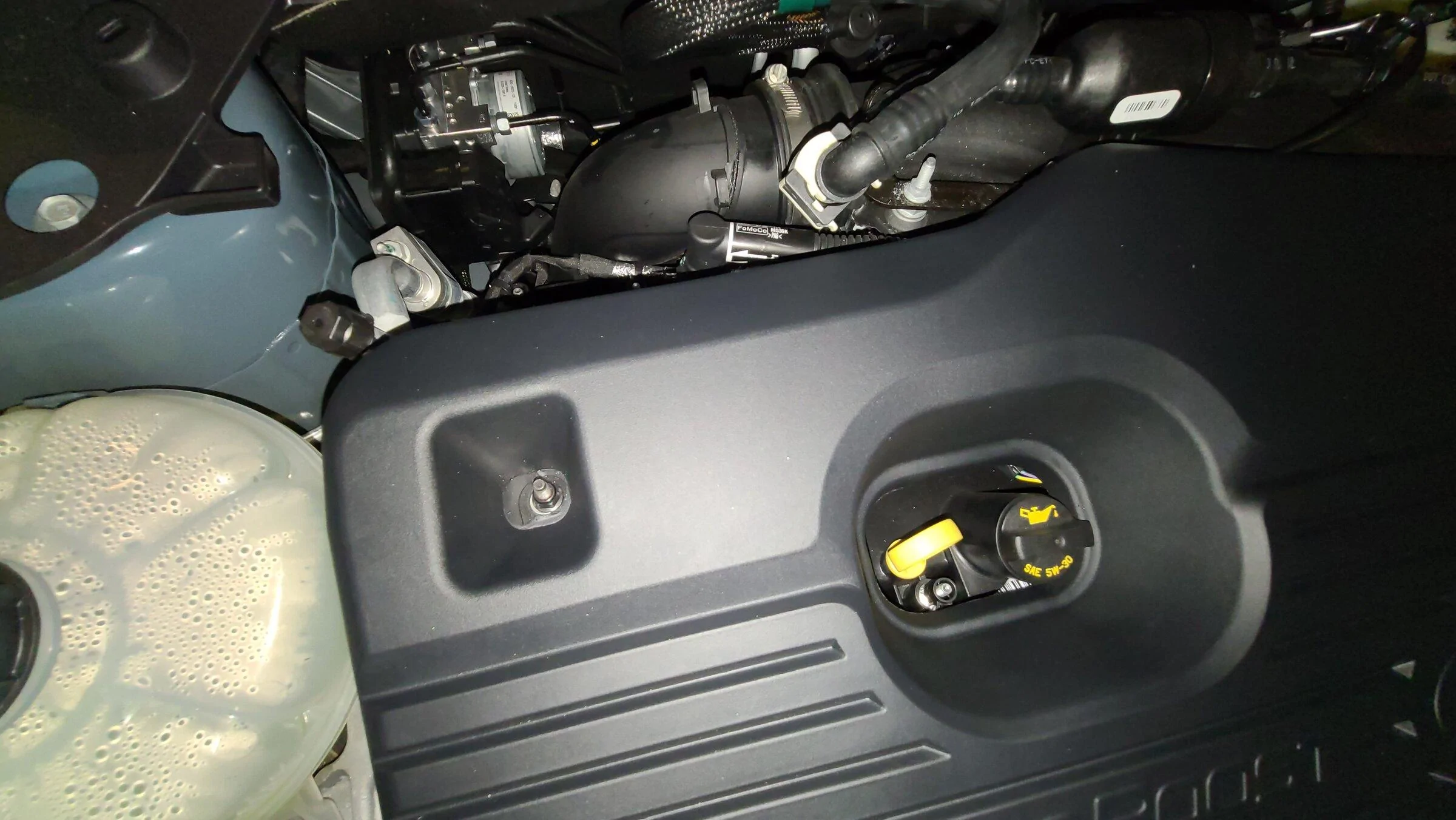 Engine Cover installed in 2.0L Ecoboost Maverick engine bay (From ...