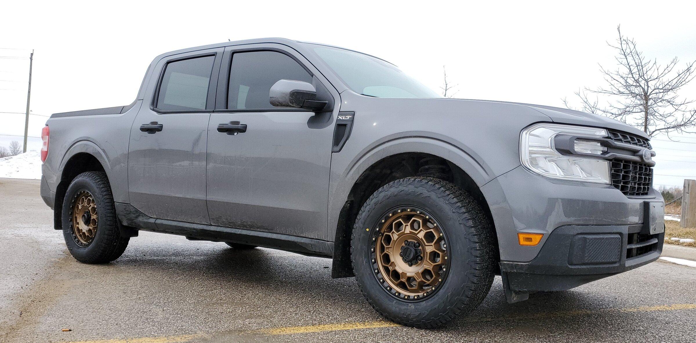 New bronze KMC wheels and Falken tires installed | MaverickTruckClub ...