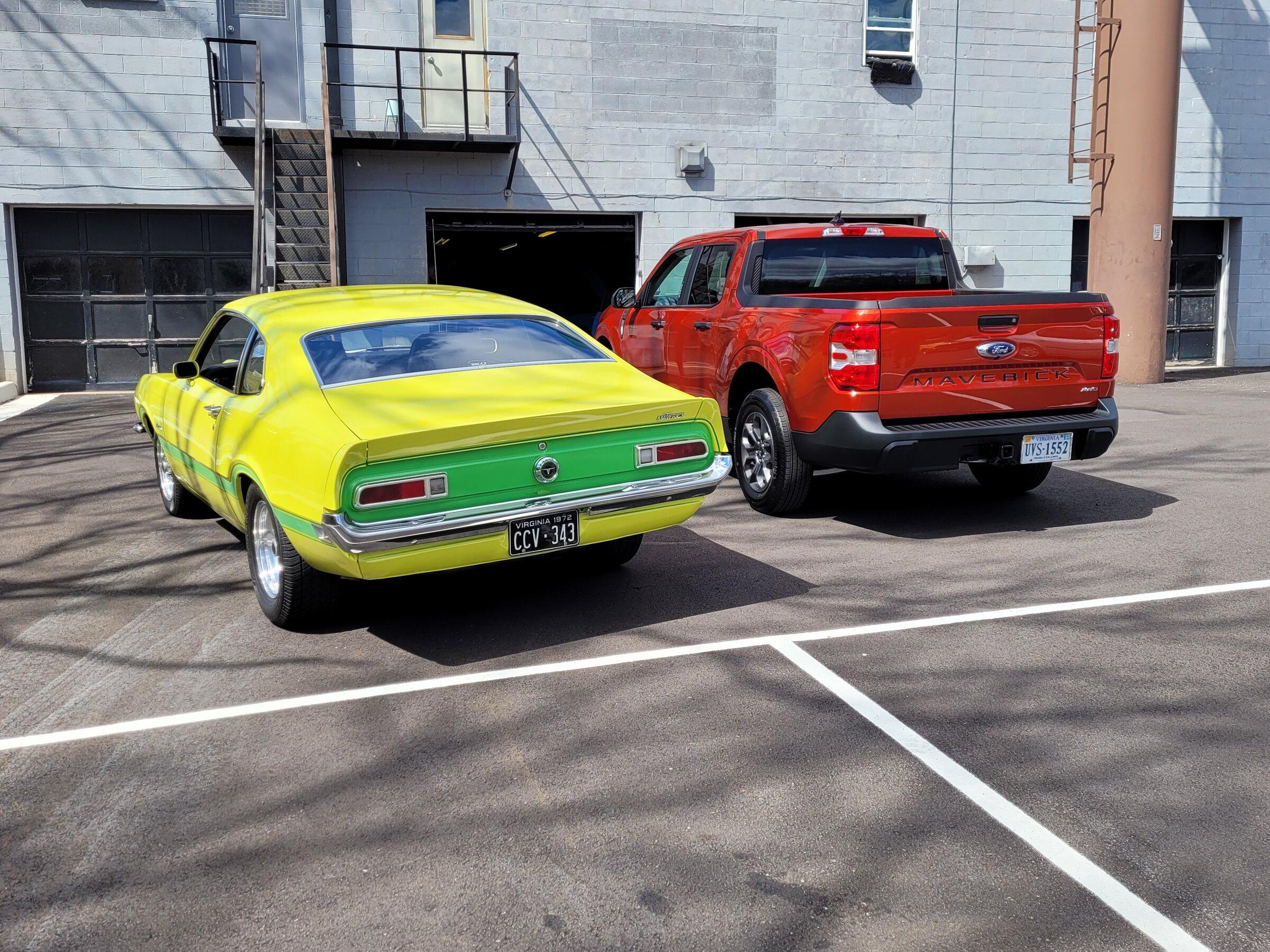 50 Years Apart ('72 Maverick & '22 Maverick) | MaverickTruckClub - 2022 ...