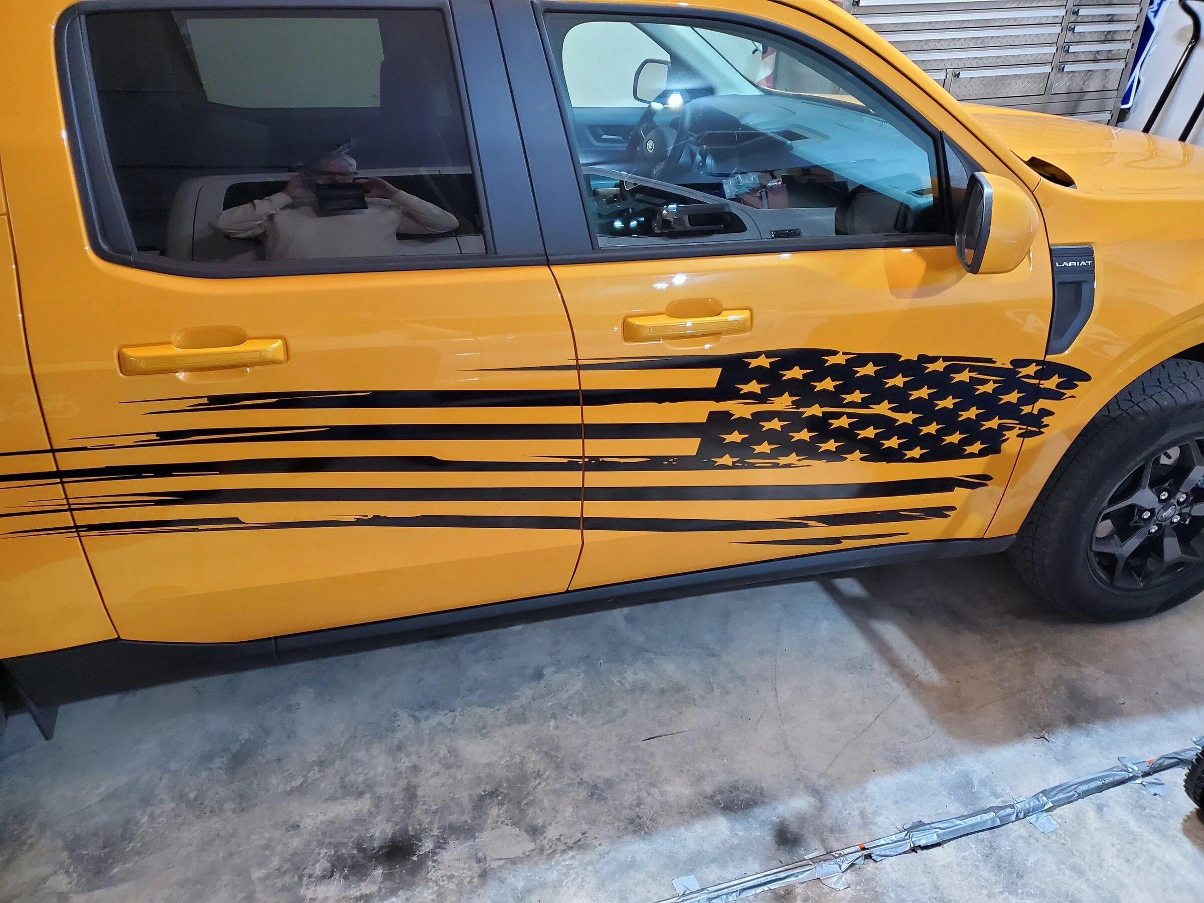 Maverick with Flag | MaverickTruckClub - 2022+ Ford Maverick Pickup ...