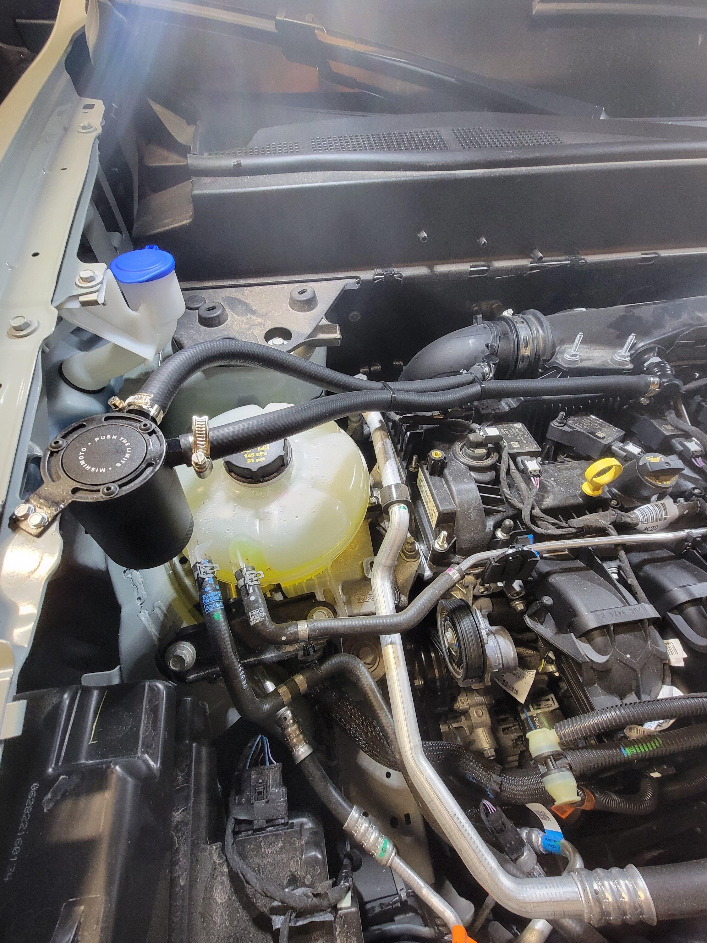 Catch Can Installed! | MaverickTruckClub - 2022+ Ford Maverick Pickup ...