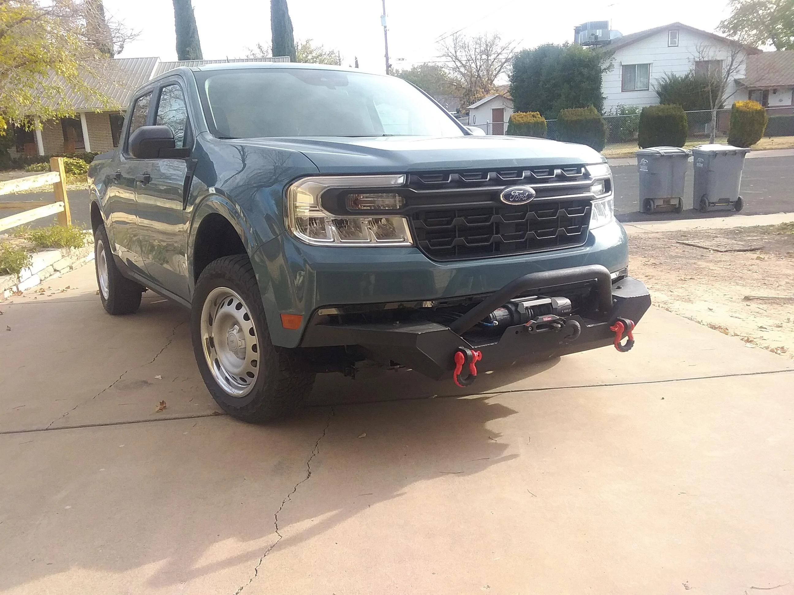 Mounting winch bumper on a Maverick | MaverickTruckClub - 2022+ Ford ...
