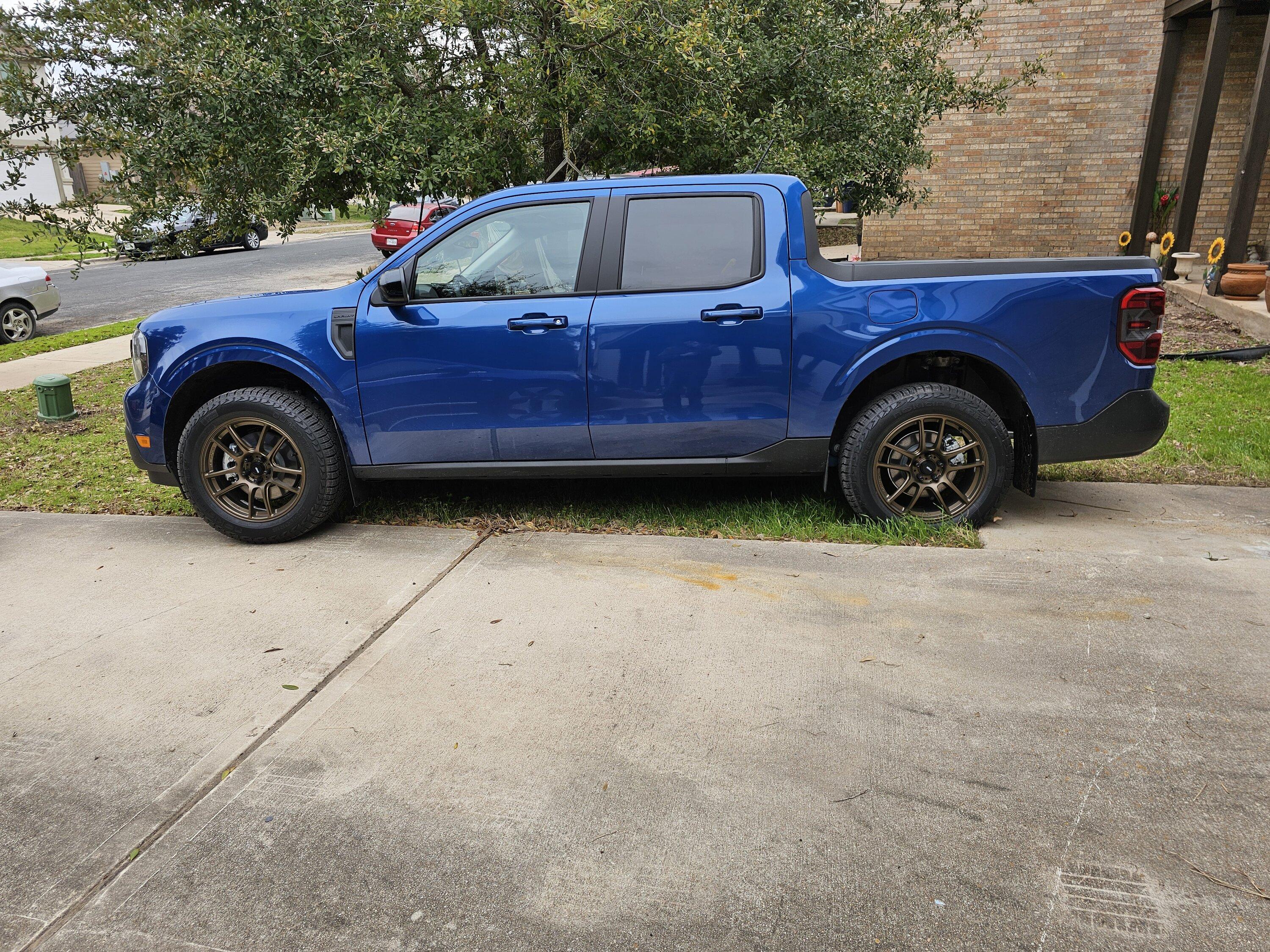 18" Konig Heliogram bronze wheels + Continental Extreme Contact DSW06 ...