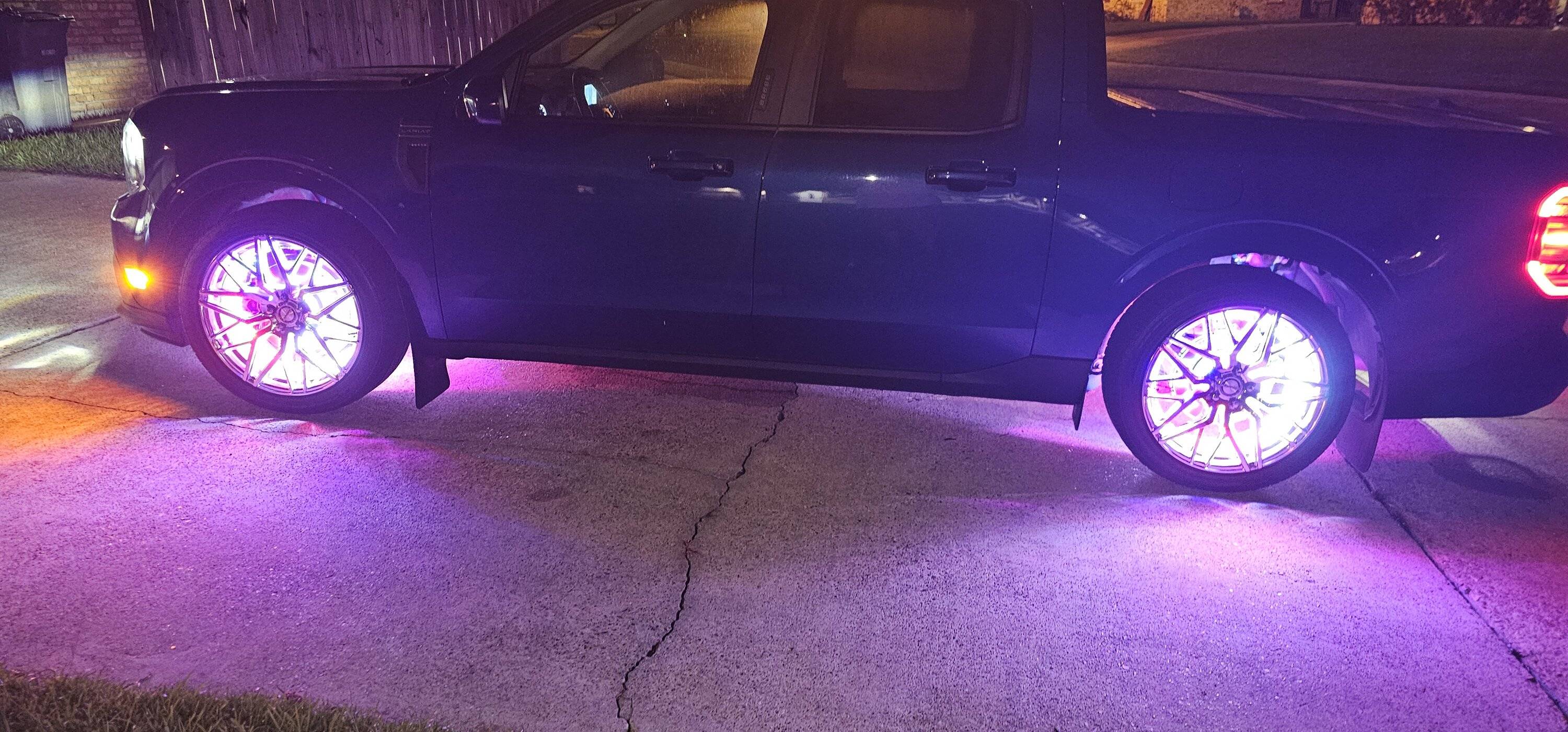 Painted Brake Calipers and Wheel Lighting Finished | MaverickTruckClub ...