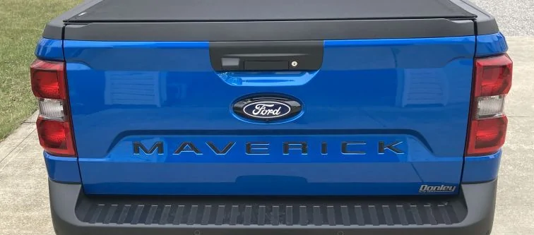 Tufskinz tailgate lettering installed | MaverickTruckClub - 2022+ Ford ...