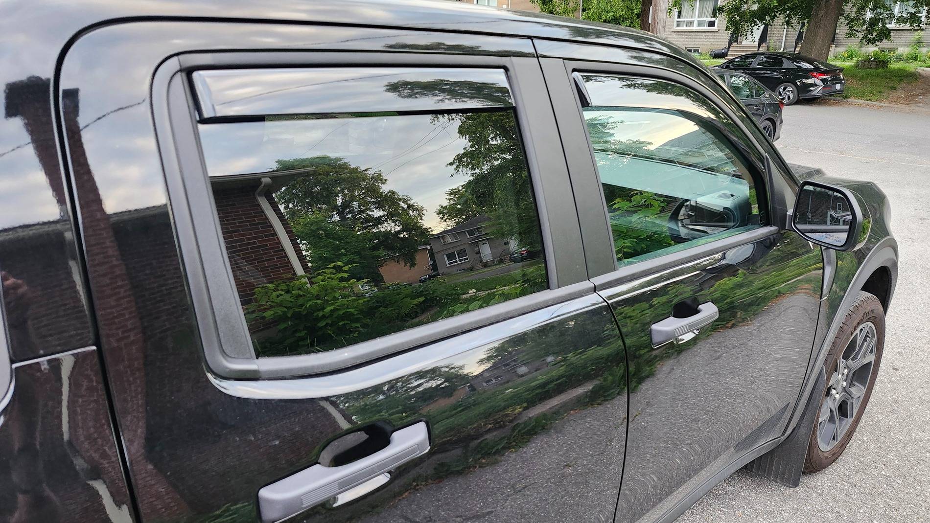 Maxzina Window Visor Rain Guards installed review | MaverickTruckClub ...