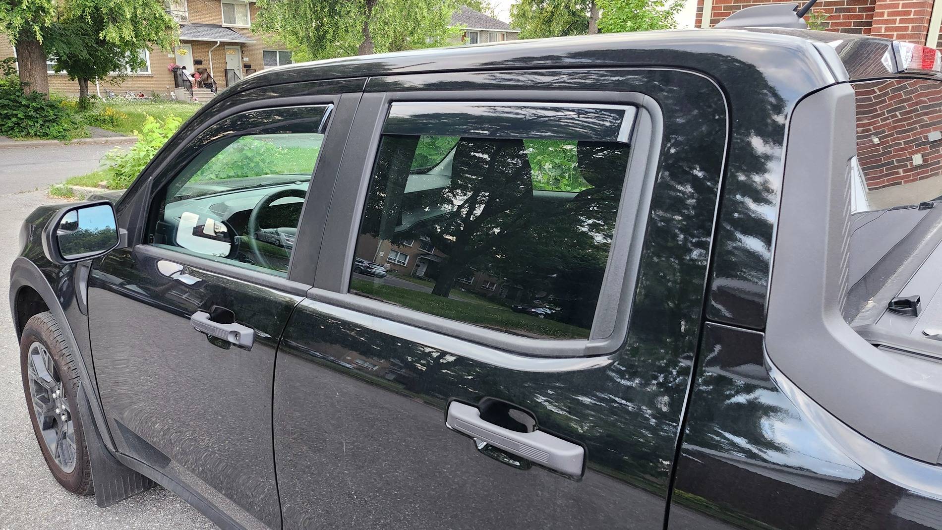 Maxzina Window Visor Rain Guards installed review | MaverickTruckClub ...