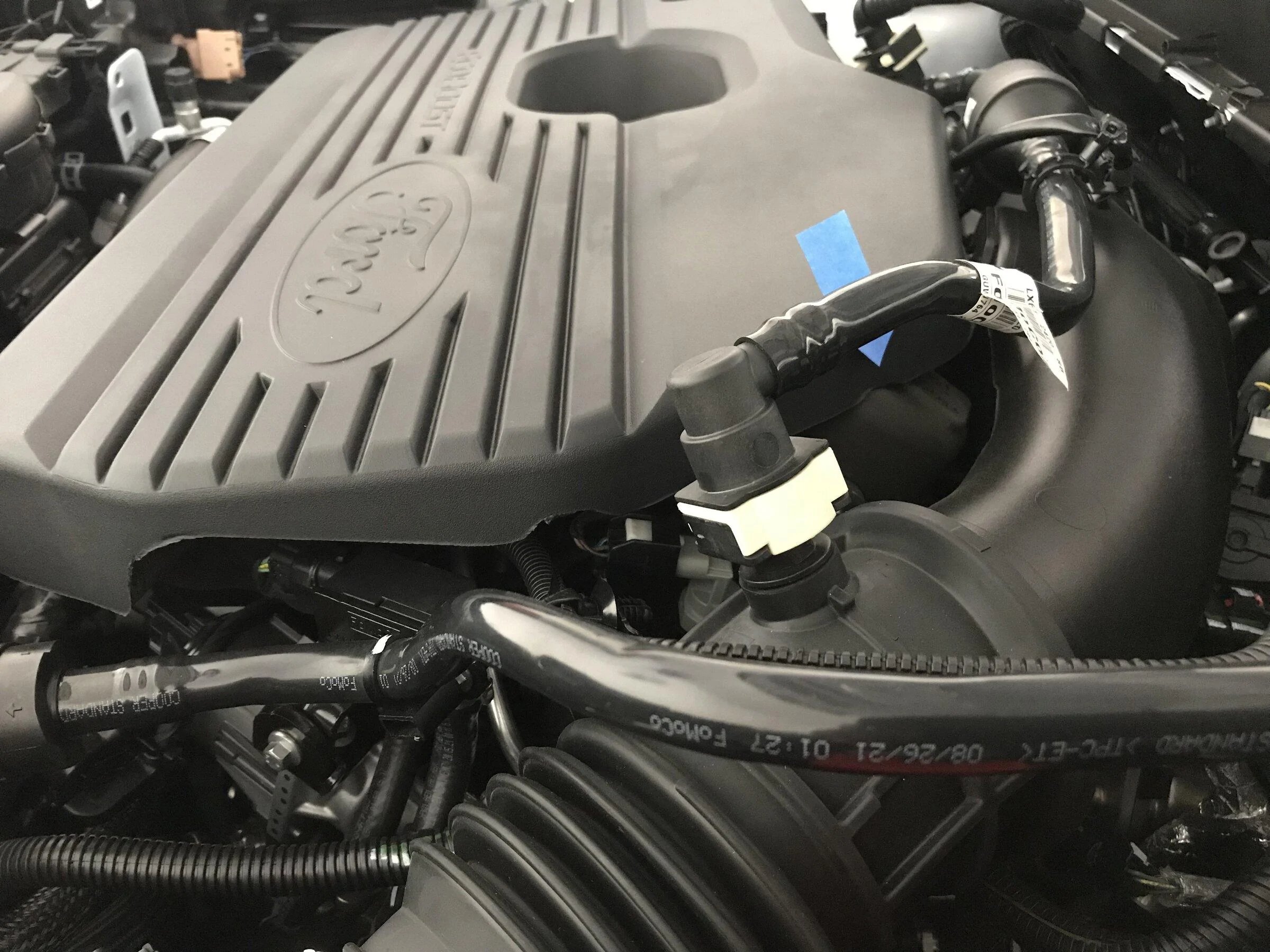 Engine Cover installed in 2.0L Ecoboost Maverick engine bay (From ...