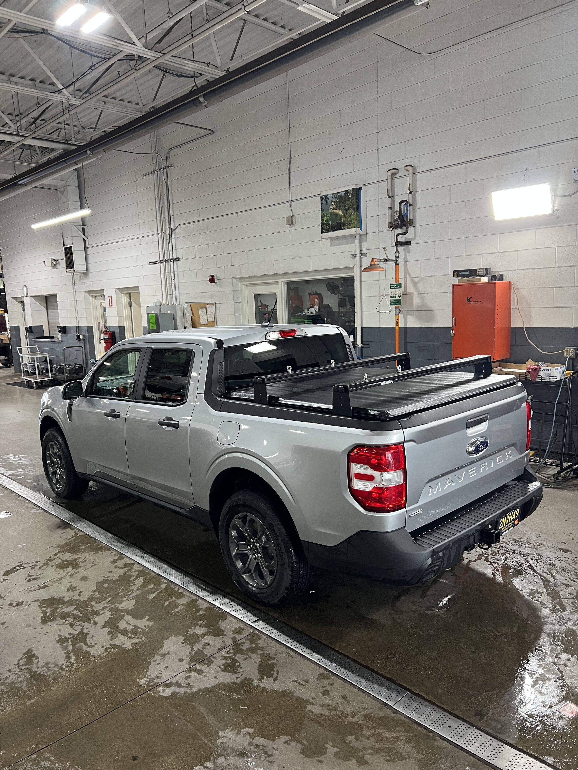 Installed BillieBars with Ford Tonneau Cover on Maverick XLT Hybrid ...