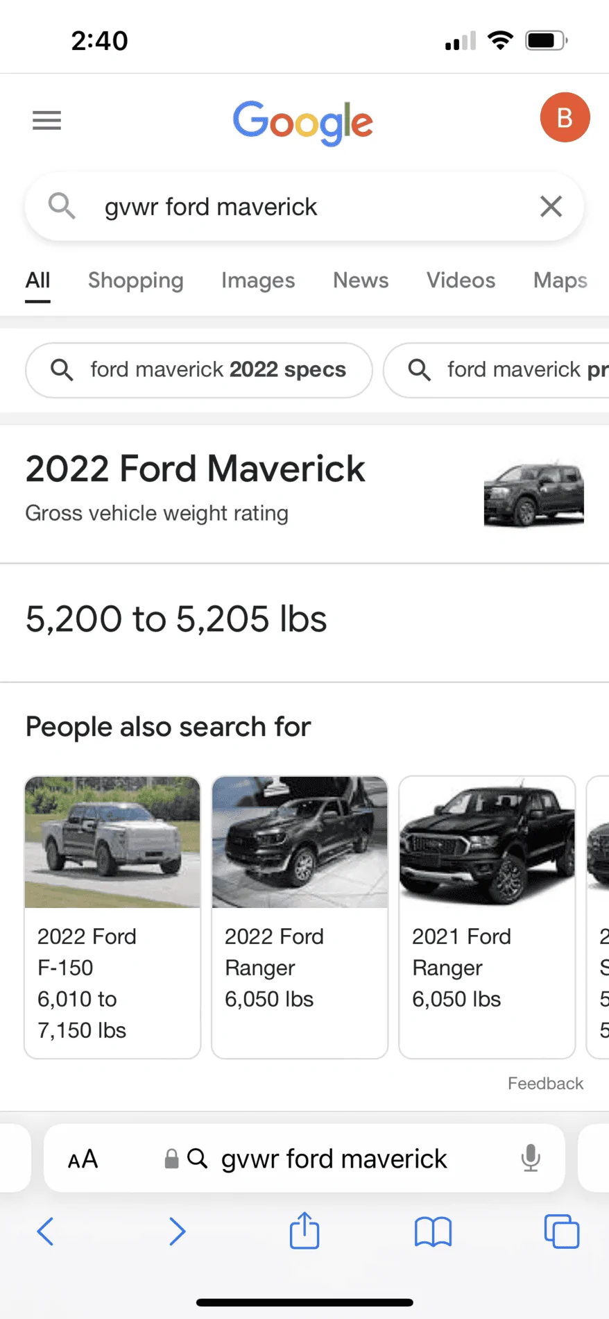 6,000 lb Maverick? | MaverickTruckClub - 2022+ Ford Maverick Pickup ...