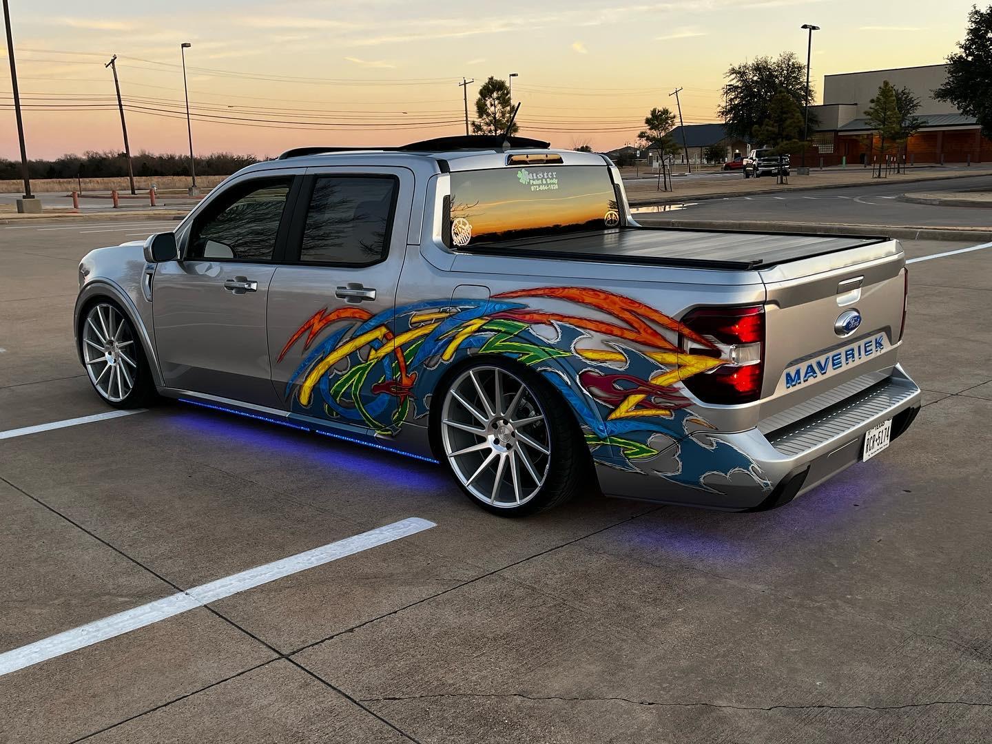Lowered Maverick pickup haters look away! This is one slammed / dumped ...