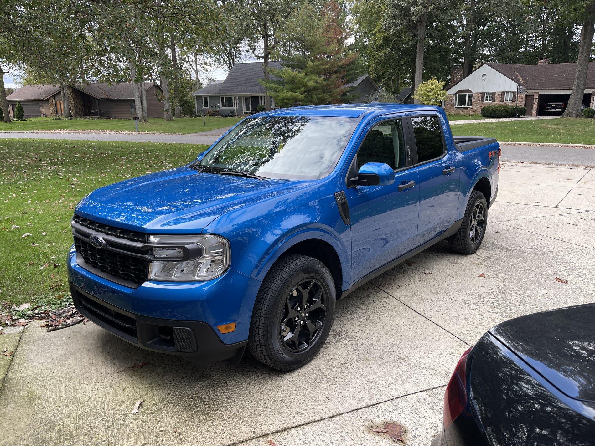 Drove home my XLT, FX4 (Velocity Blue) today | MaverickTruckClub - 2022 ...