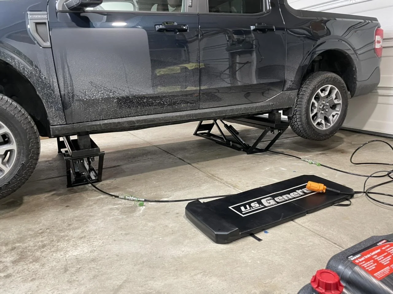Measurement of lift point and wheel spread for QuickJack lift ...