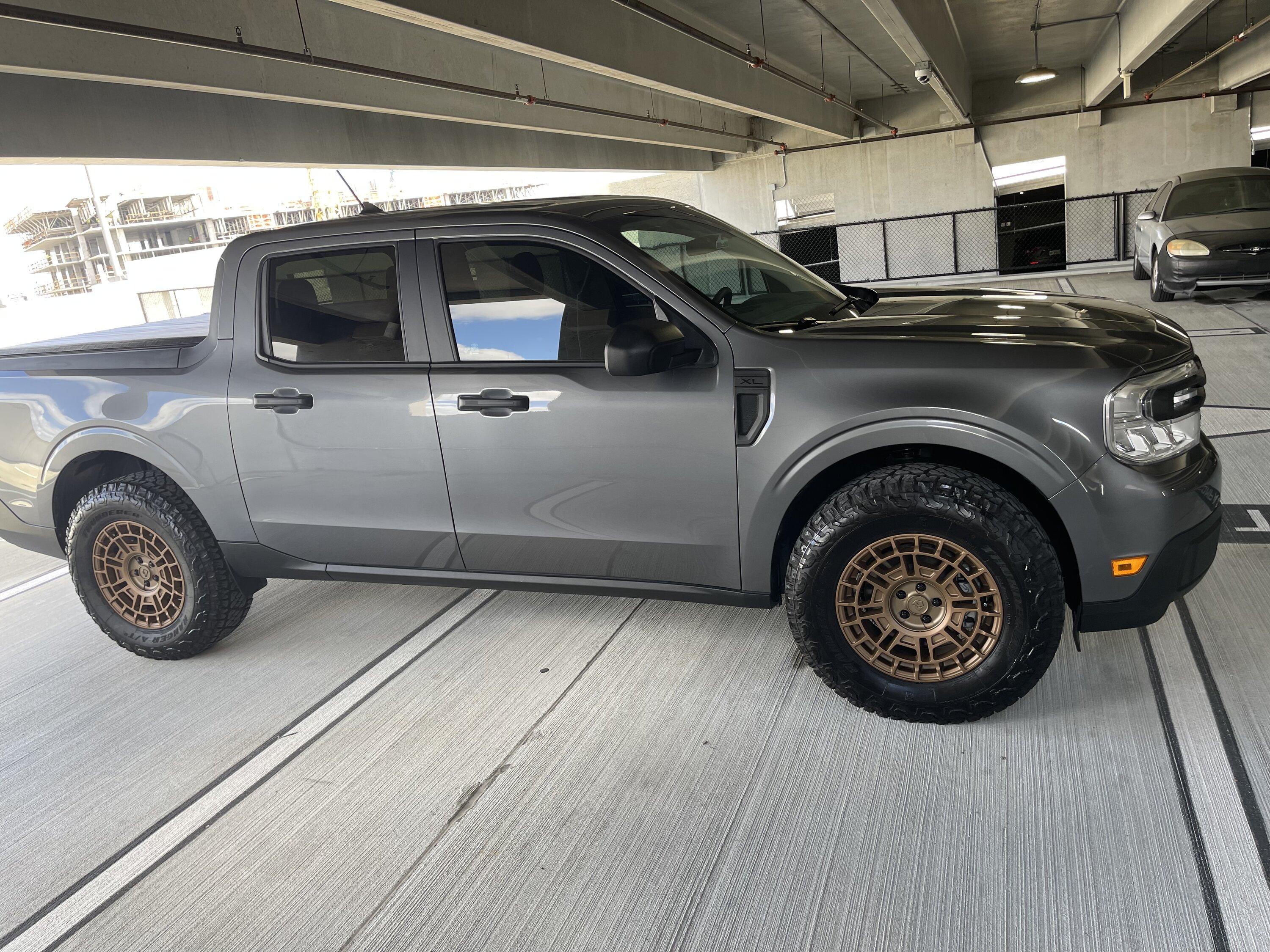 265/70/17 tires, bronze wheels, other goodies installed on Hybrid ...