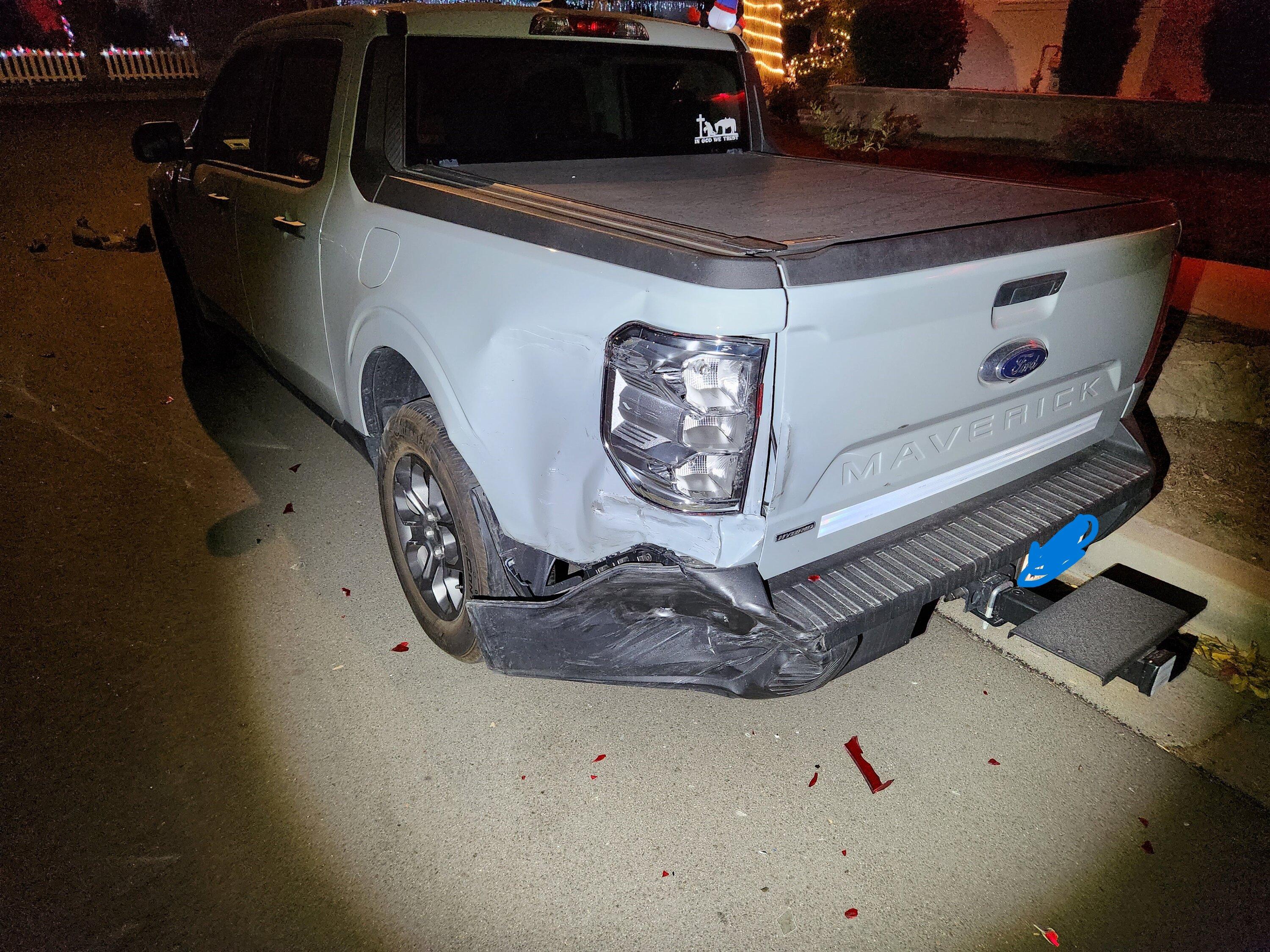 My Parked Ford Maverick Victim of Hit and Run by Toyota Tacoma ...