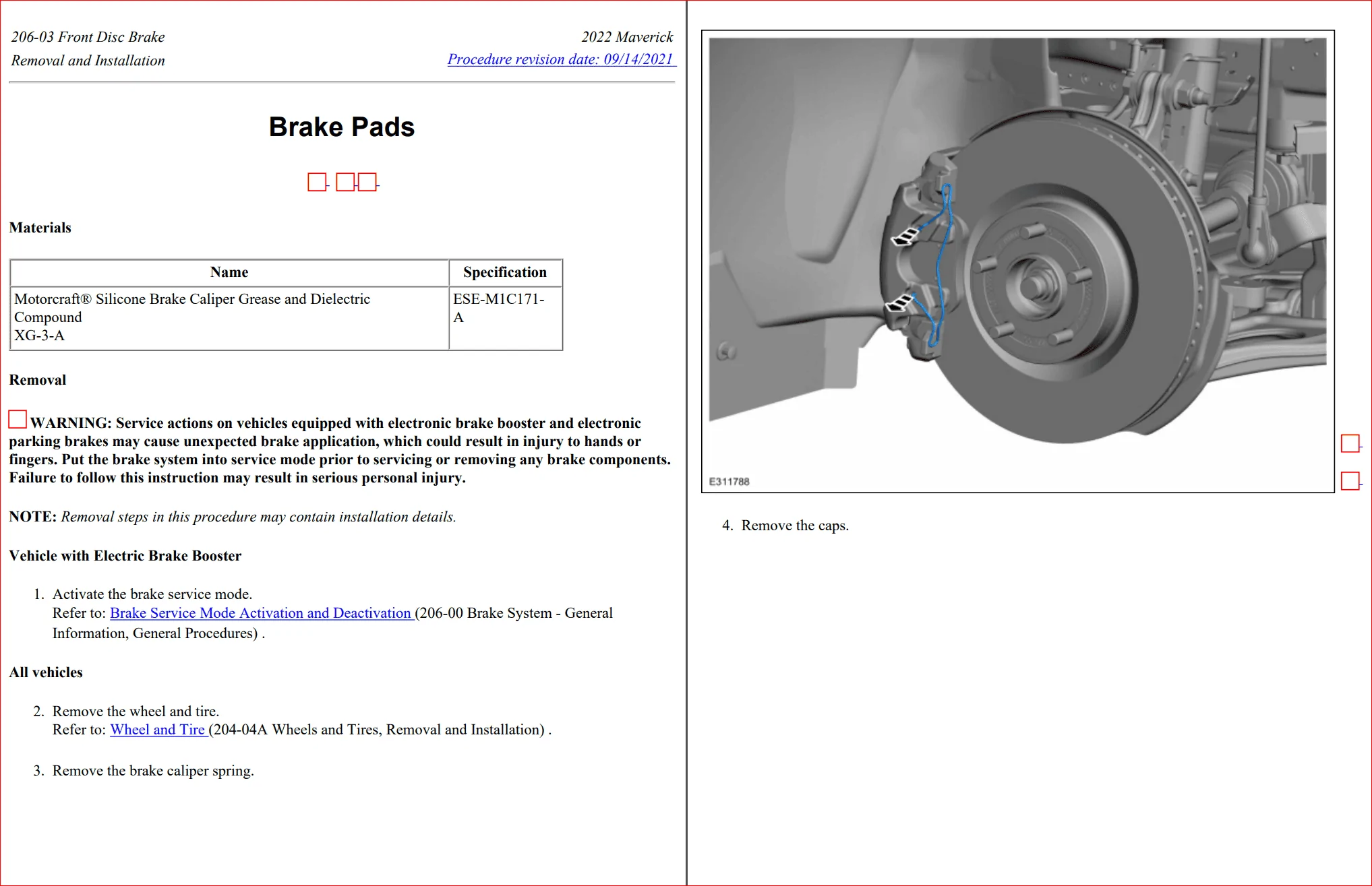 Brake pad replacement process | MaverickTruckClub - 2022+ Ford Maverick ...