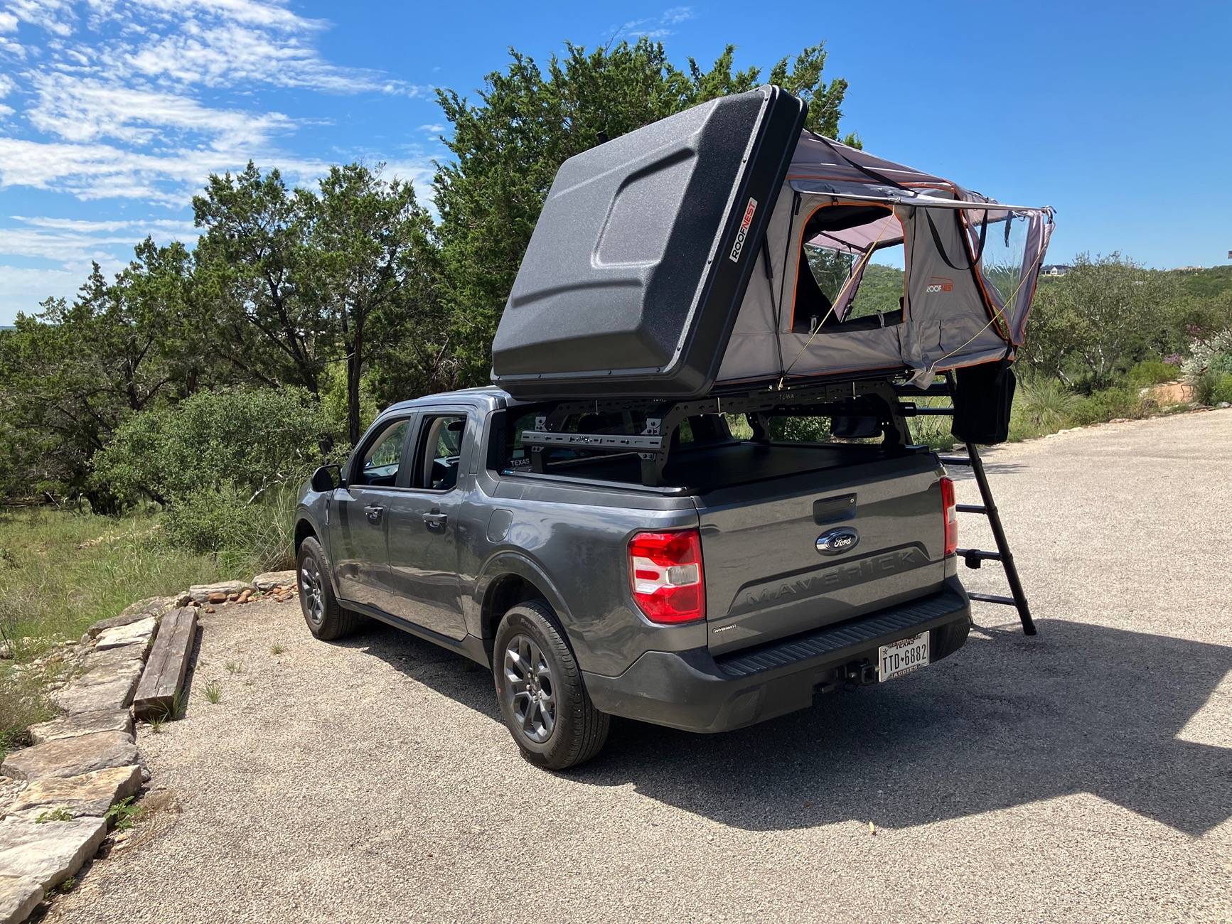 Roofnest Condor 2 Rooftop Tent RTT + Tuwa Pro Shiprock Rack + Synetic ...