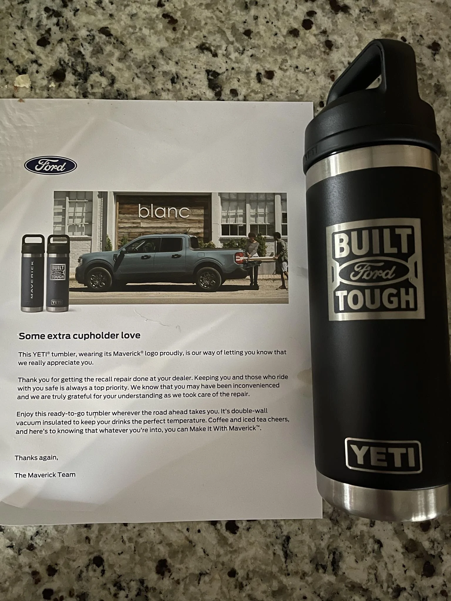 Recall goodies swag from Ford | MaverickTruckClub - 2022+ Ford Maverick ...