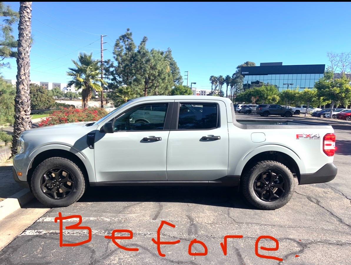 Installed Zone Offroad leveling kit | MaverickTruckClub - 2022+ Ford ...