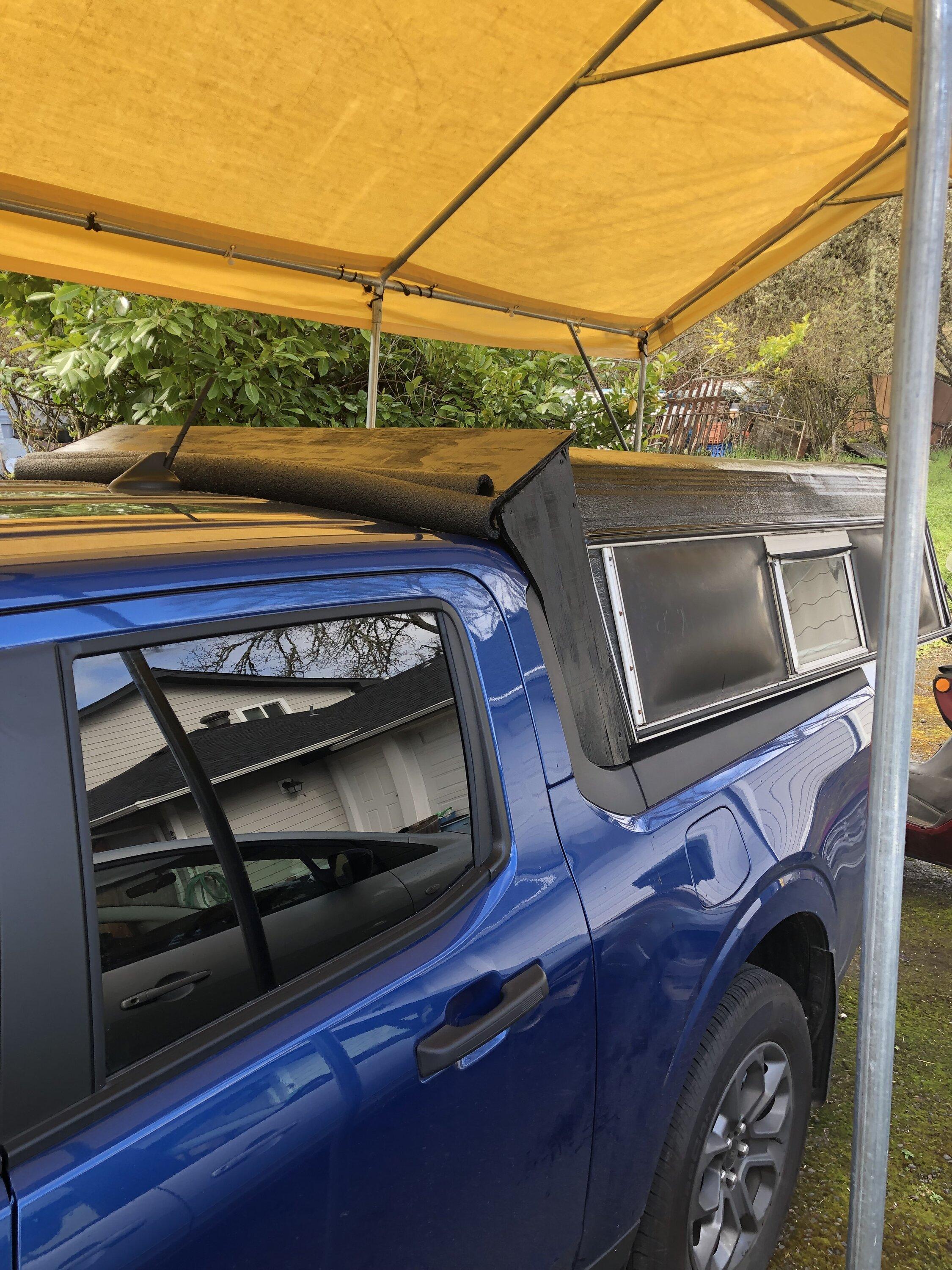 6’ camper shell onto 4.5’ bed | MaverickTruckClub - 2022+ Ford Maverick ...