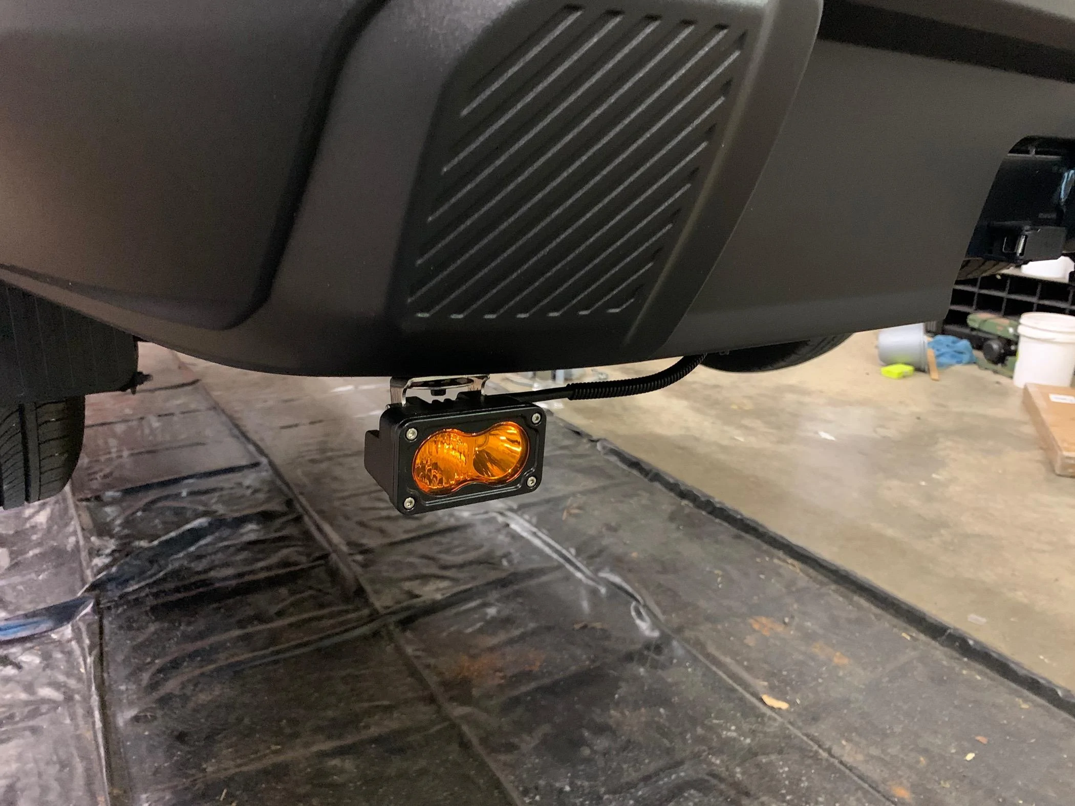 Rear Facing Work Lights Installed | MaverickTruckClub - 2022+ Ford ...