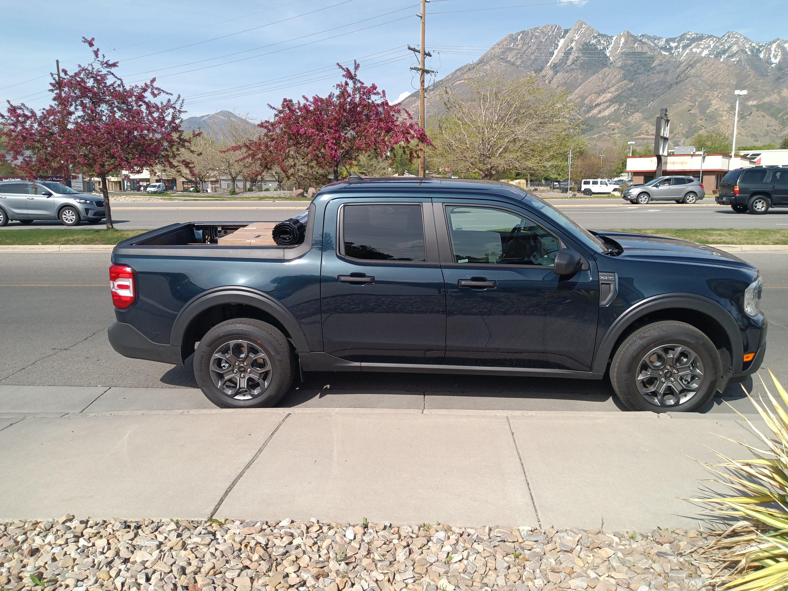 Alto Blue Ford Maverick XLT Hybrid Wheel Change | MaverickTruckClub ...