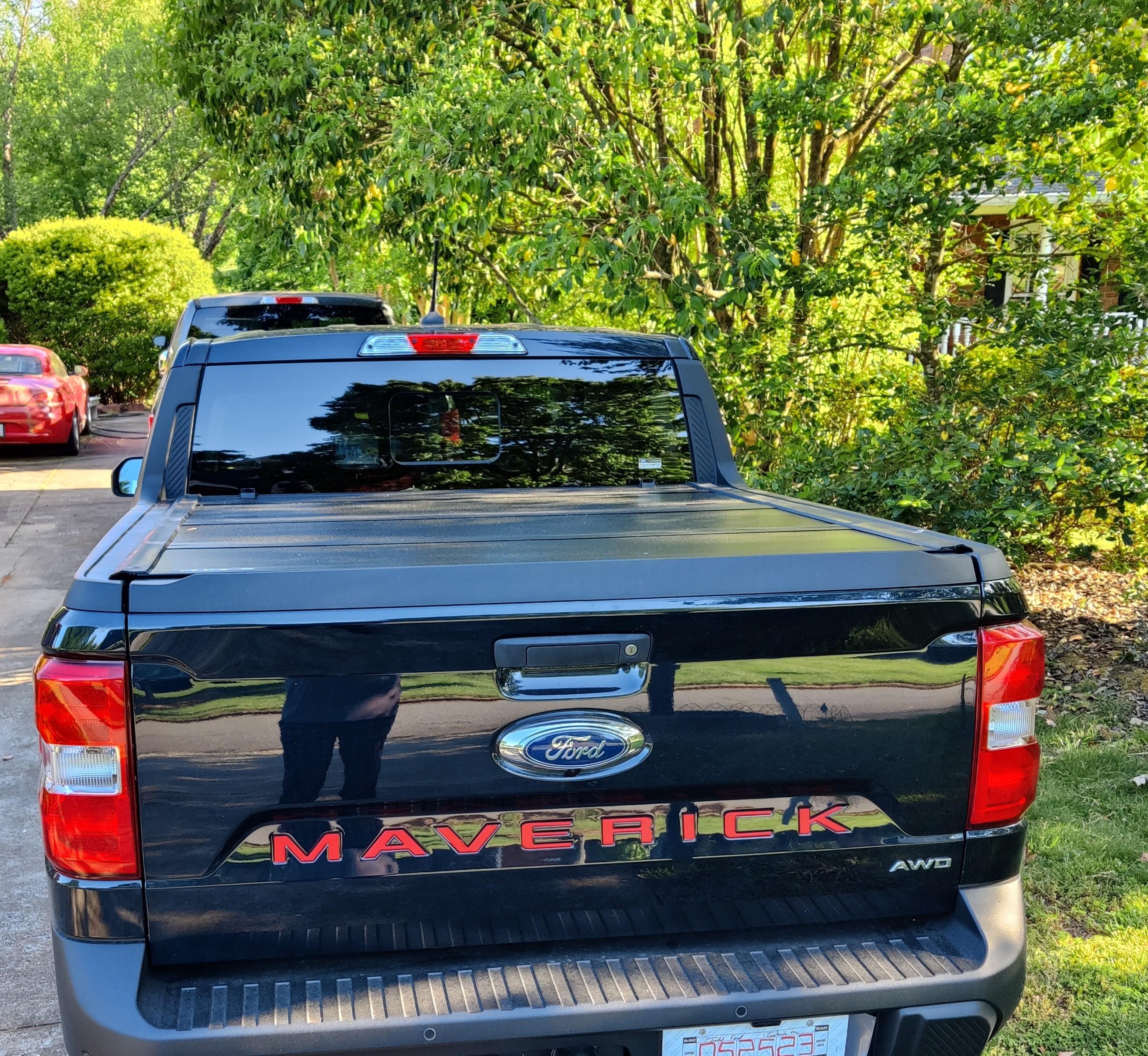 Tailgate letters on Alto Blue | MaverickTruckClub - 2022+ Ford Maverick ...