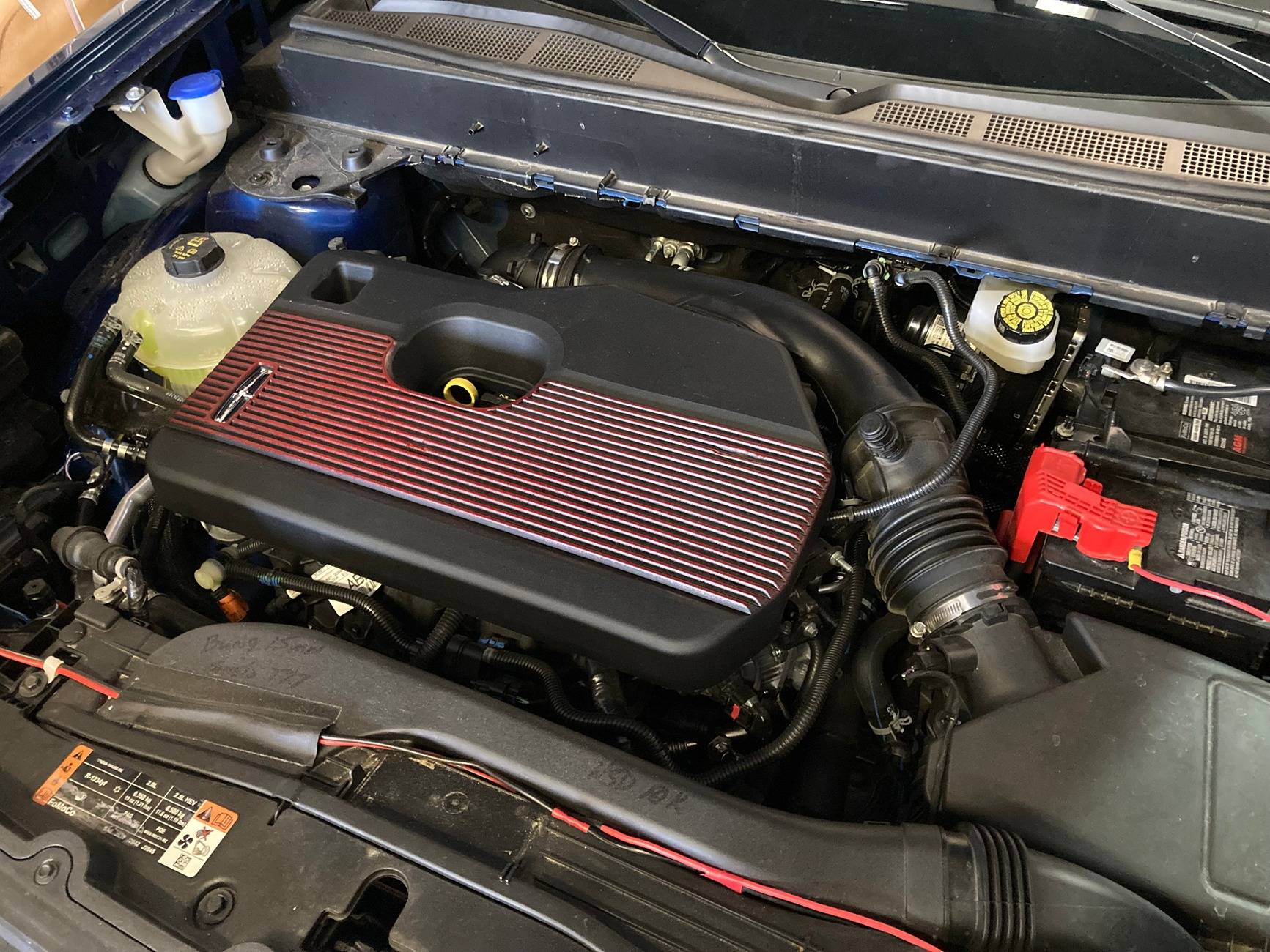 Installed Lincoln engine cover on 2022 Maverick | MaverickTruckClub ...