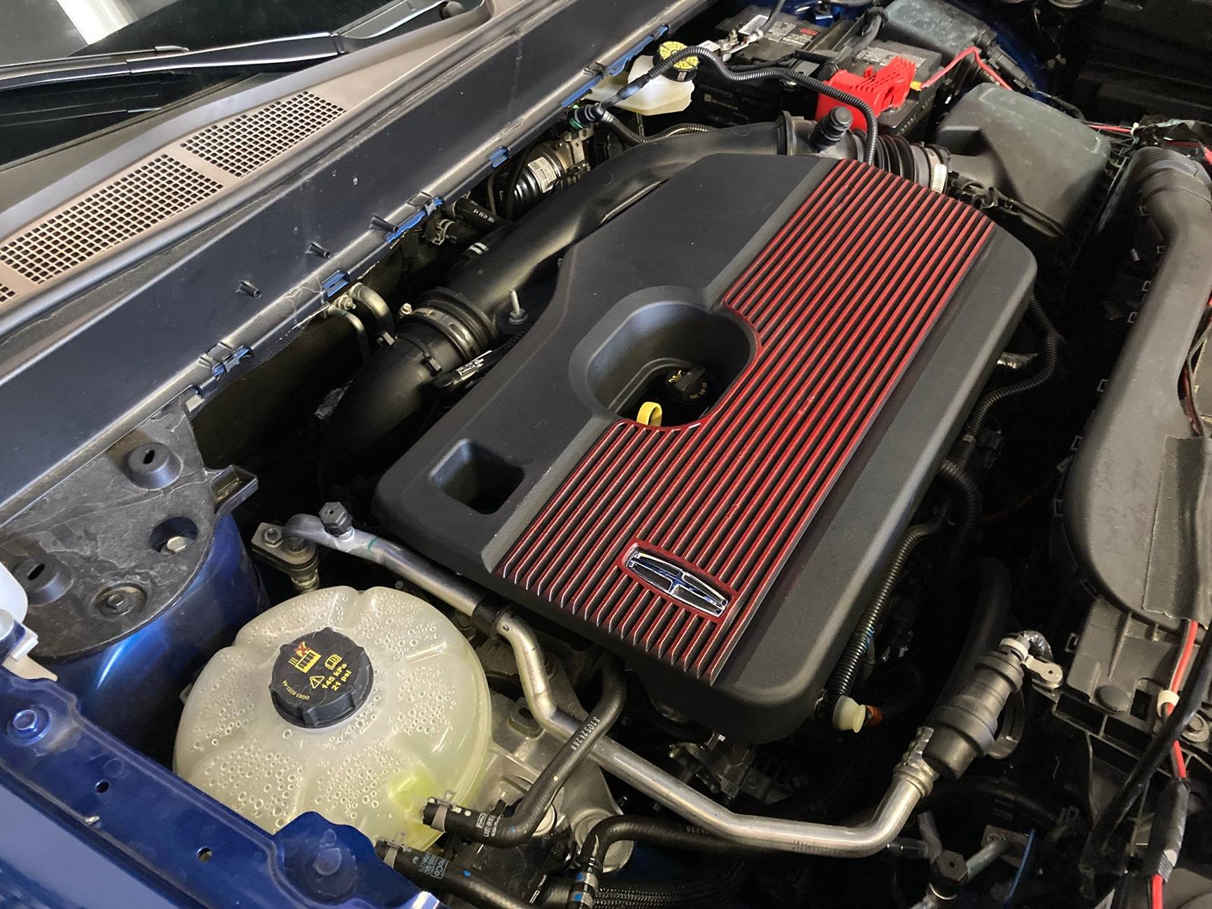 Installed Lincoln engine cover on 2022 Maverick | MaverickTruckClub ...