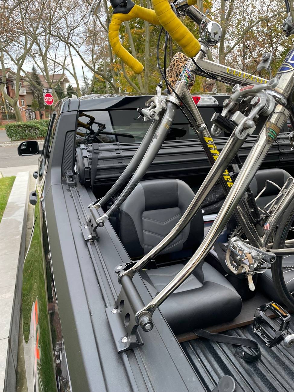 New bike racking solution with rolling tonneau | MaverickTruckClub ...