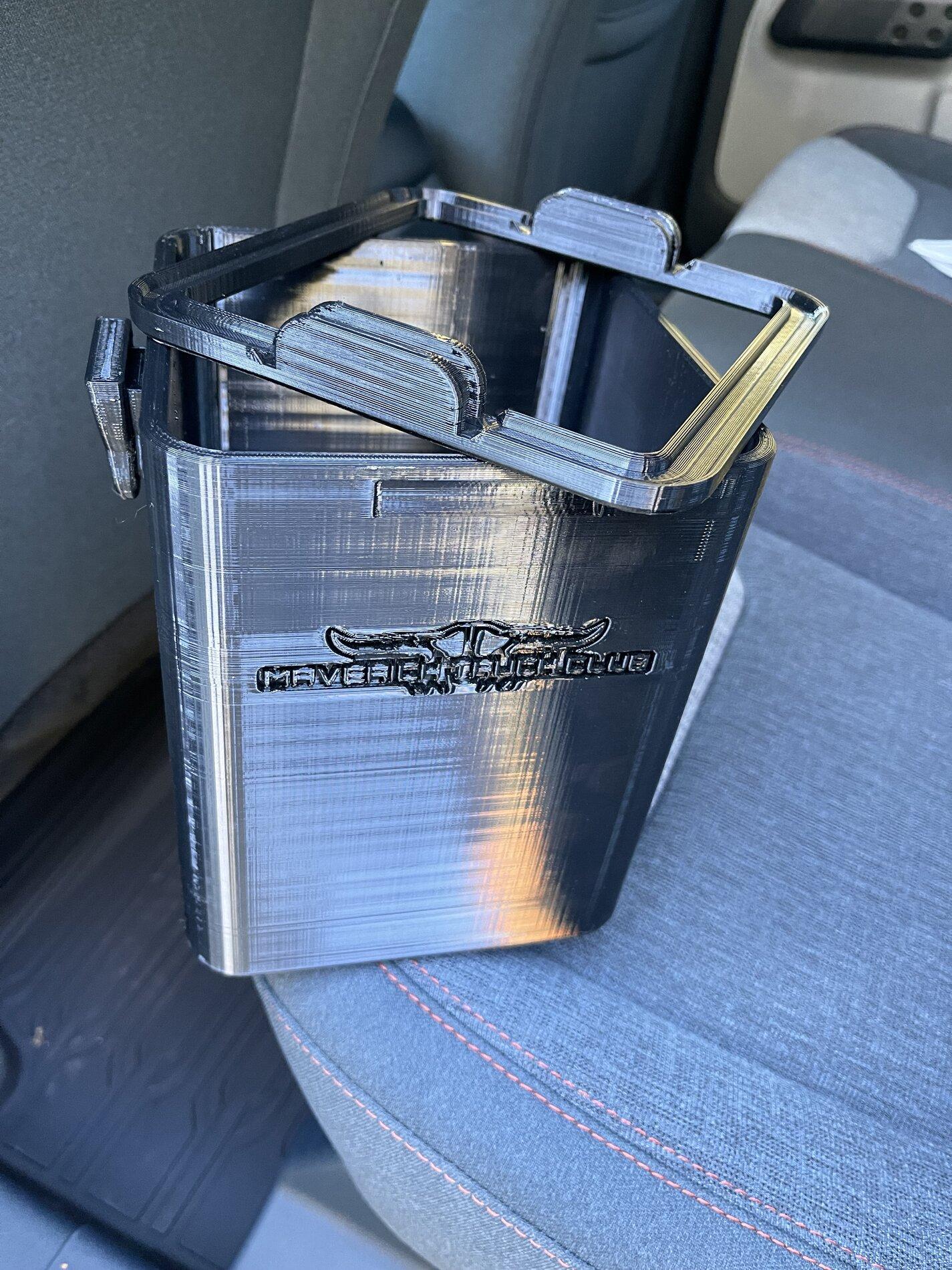 FITS 3D printed trash can created for the Maverick | MaverickTruckClub ...