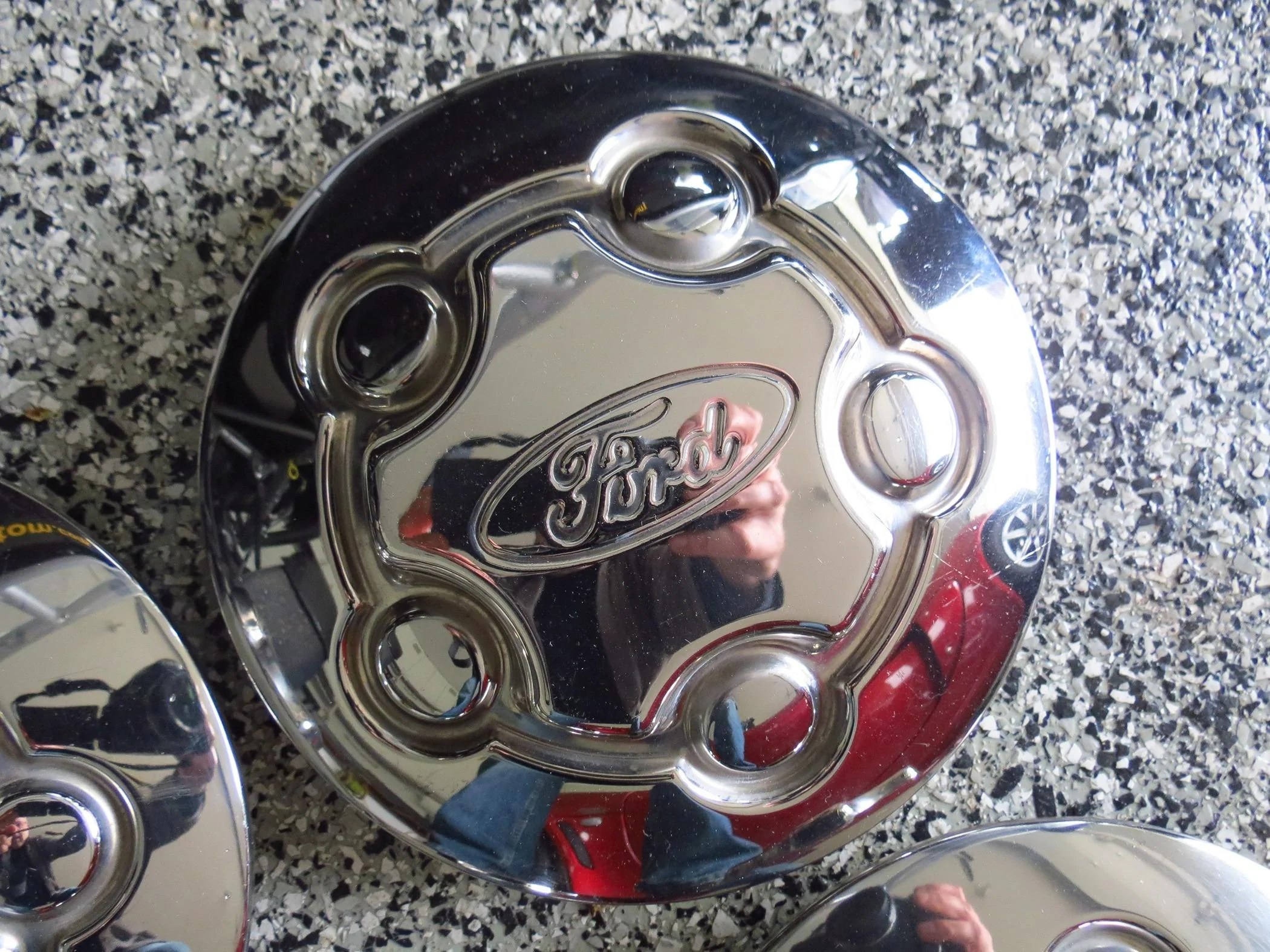 Wisconsin - Stainless Wheel Center Cap Set, Interceptor Crown Vic - $90 ...