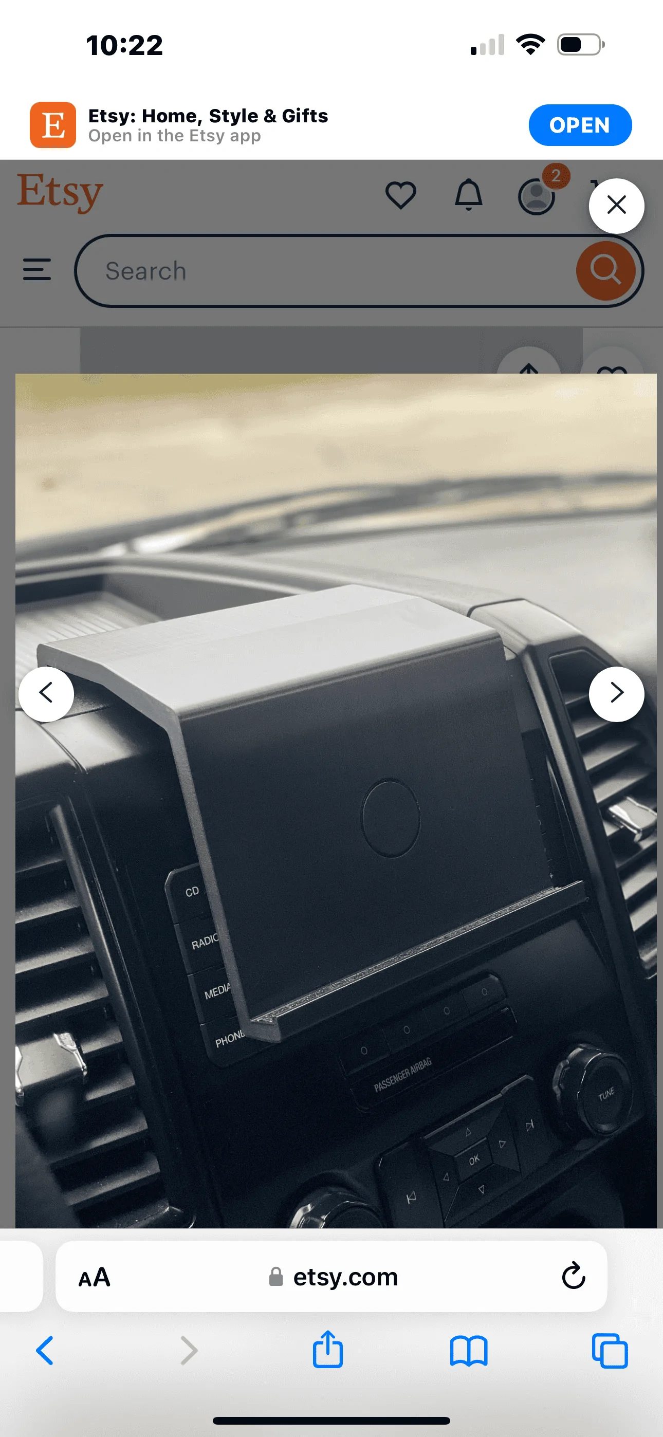 3D printed dash tablet holder | MaverickTruckClub - 2022+ Ford Maverick ...