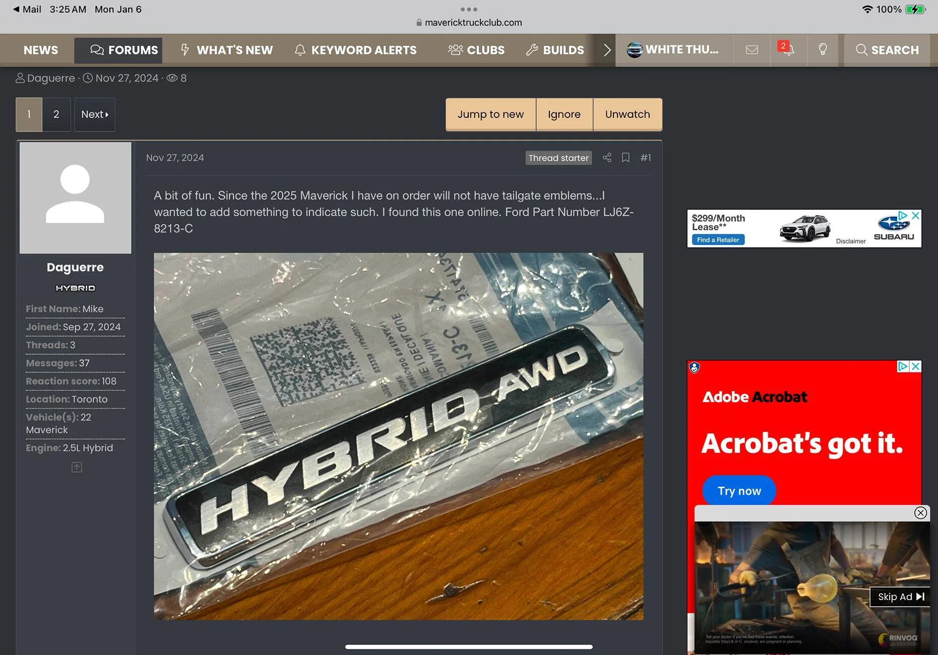 AWD badge | MaverickTruckClub - 2022+ Ford Maverick Pickup Forum, News ...