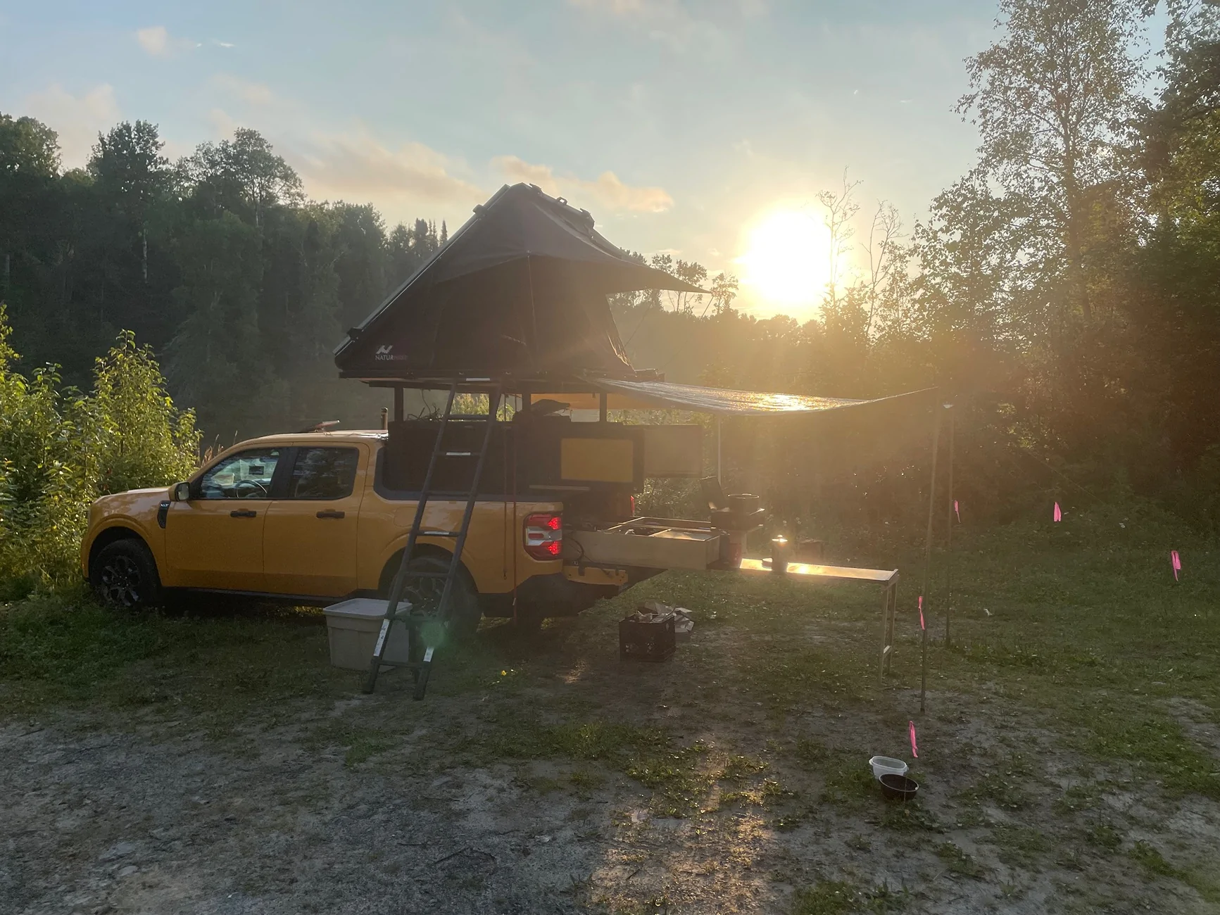 Maverick Hybrid Mini RV Update (Slide-Out Drawer/Table, Roll-Out Awning ...