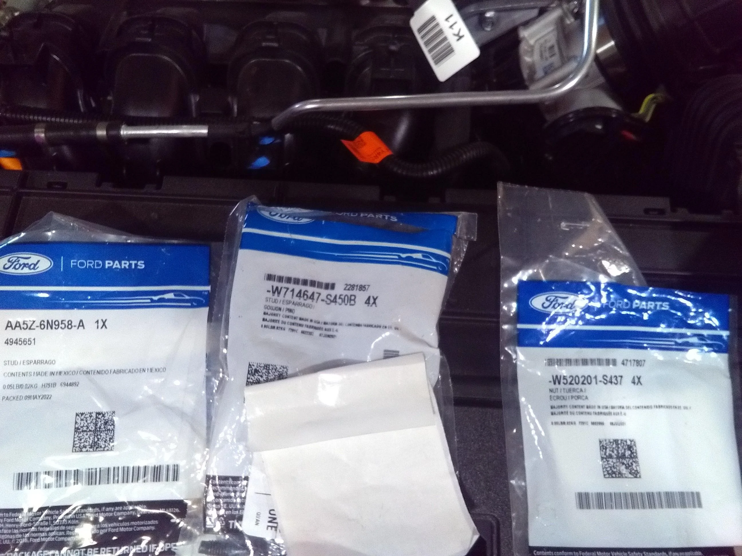 Engine cover installed on Maverick Hybrid Lariat. Part numbers inside ...