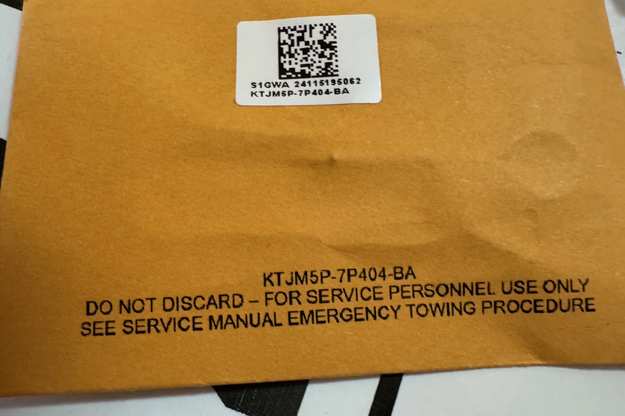 Anyone know what's in this envelope? | MaverickTruckClub - 2022+ Ford ...
