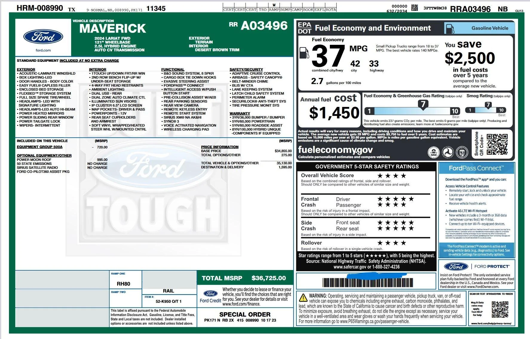 Does anyone have a 2024 Window Sticker yet? | Page 2 ...