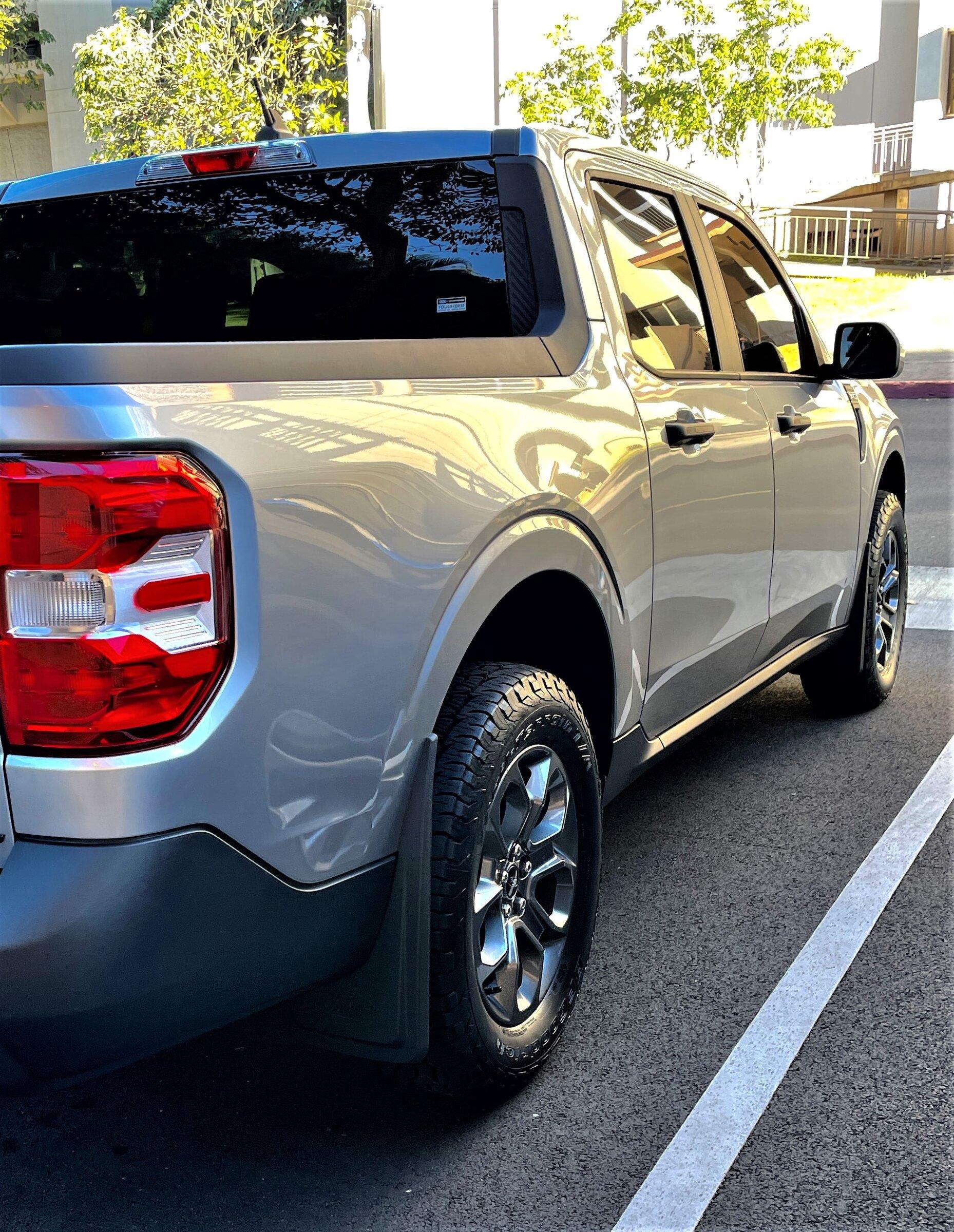 OEM mud flaps installed | Page 2 | MaverickTruckClub - 2022+ Ford ...