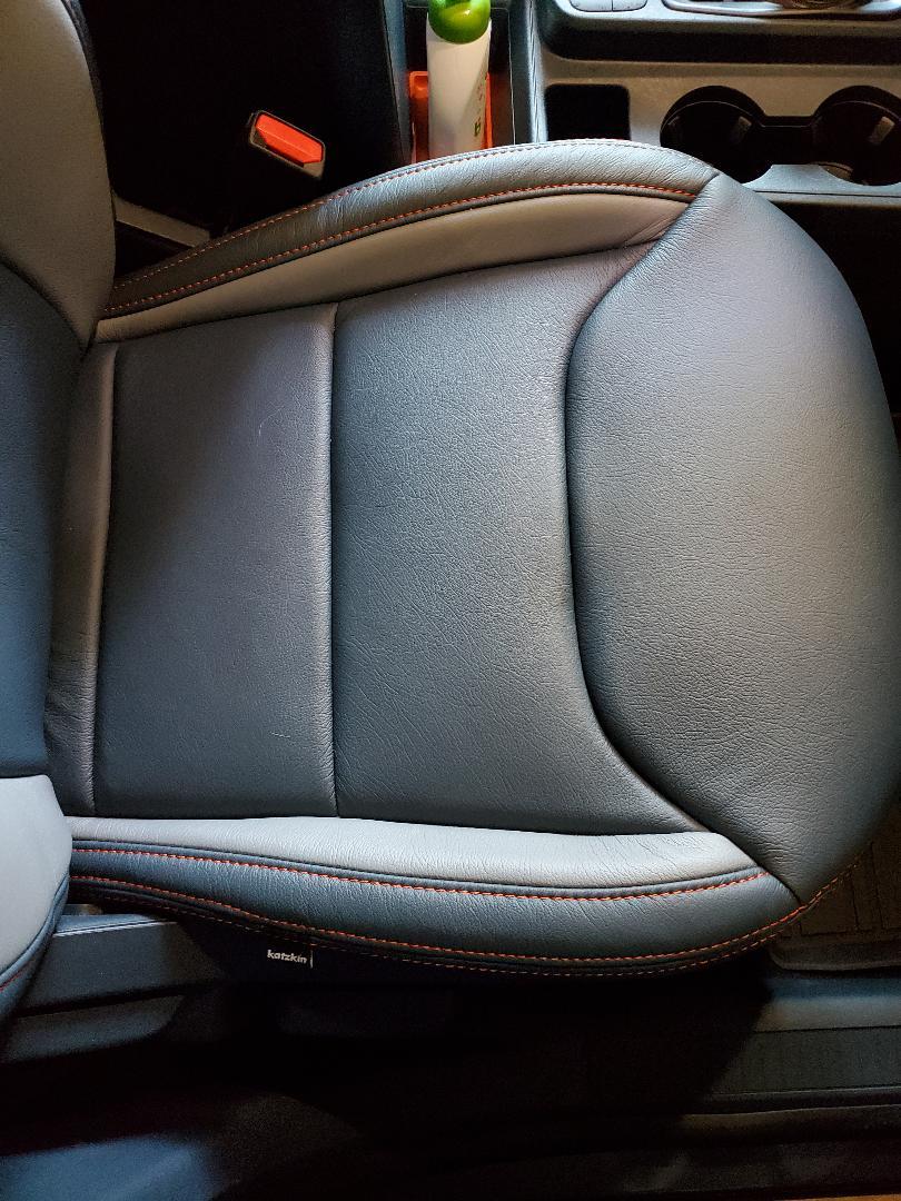 Katzkin Leather Match to XLT Interior: Blue Leather | Lunar Gray Accent ...