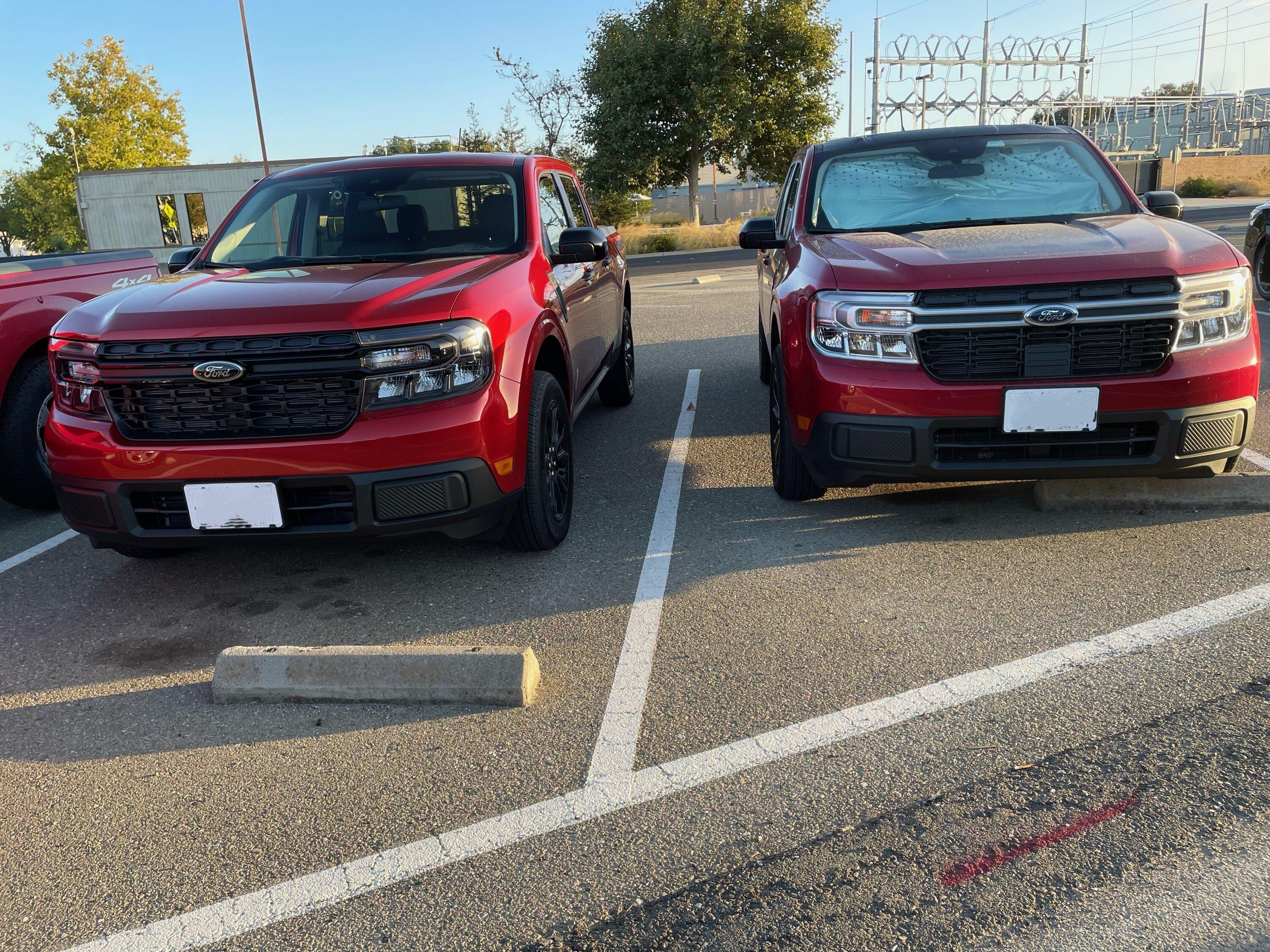 BAP XLT next to a Lariat | MaverickTruckClub - 2022+ Ford Maverick ...